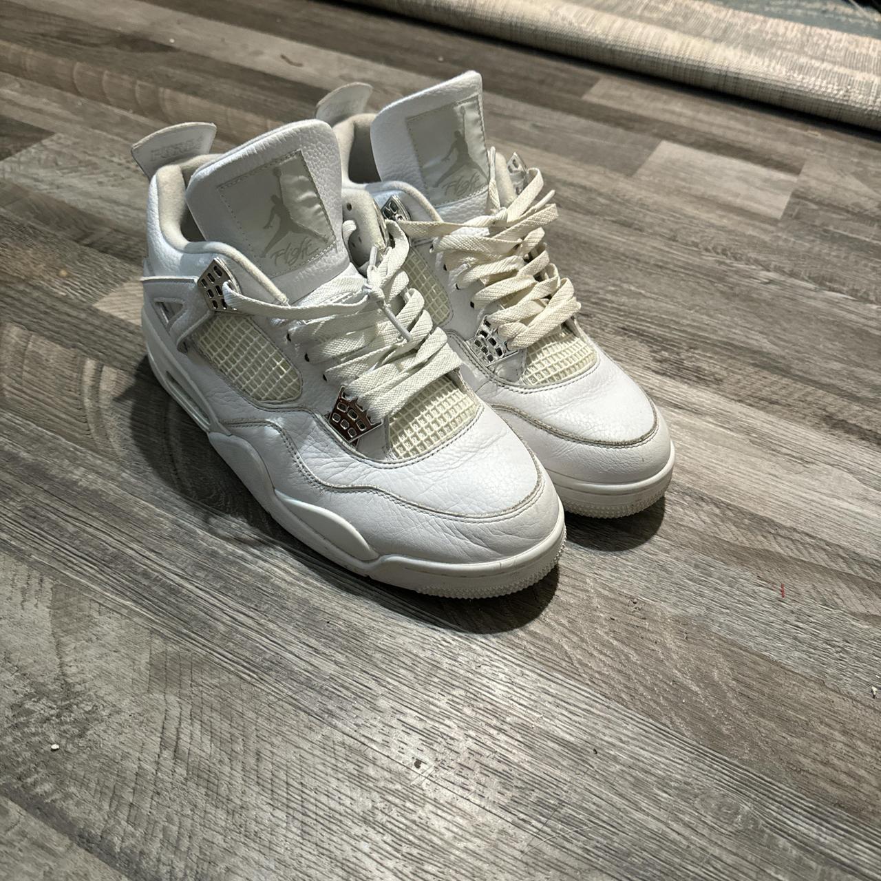 pure money 4s size 11 lightly worn no box open to... - Depop