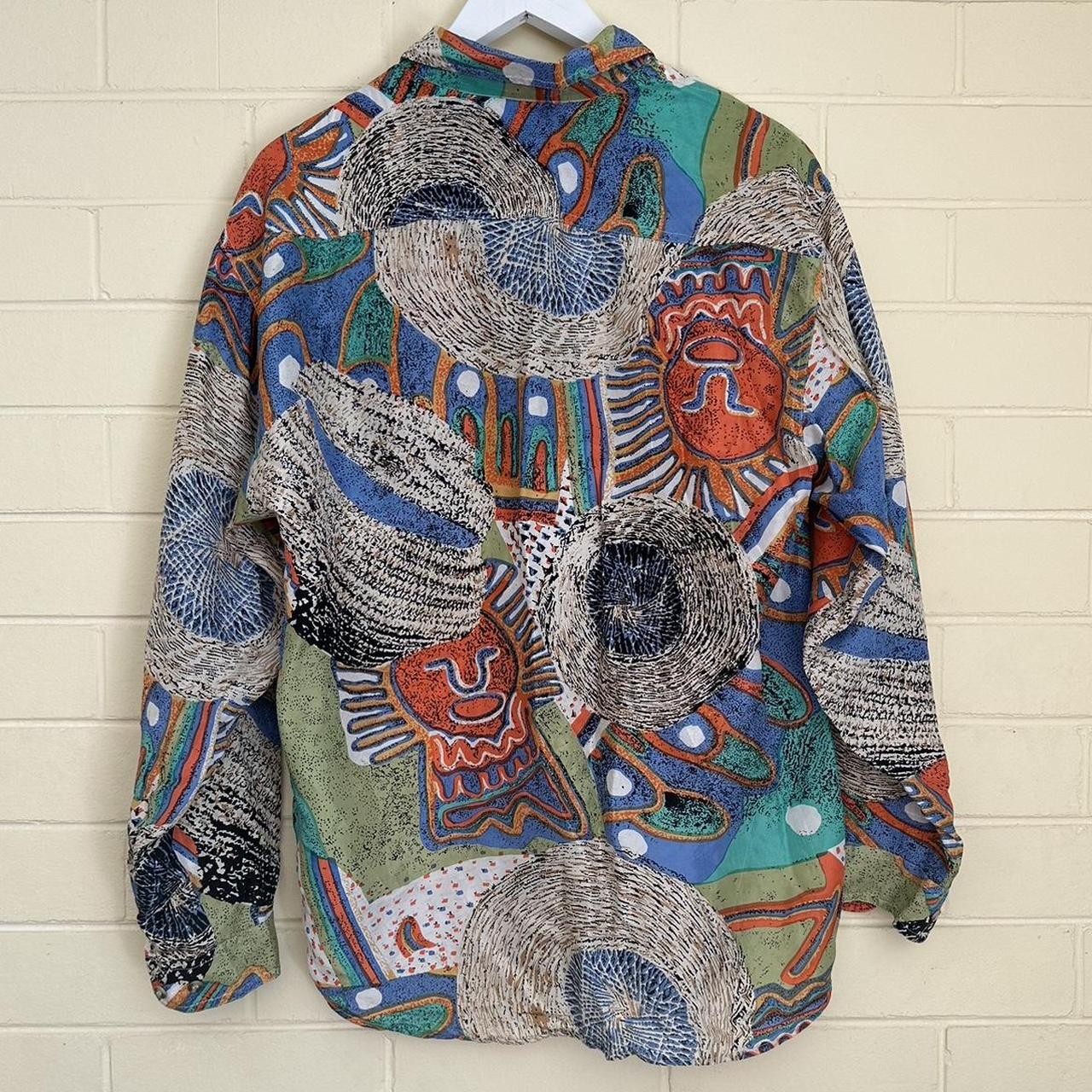 Stunning pure silk shirt with amazing design. So... - Depop