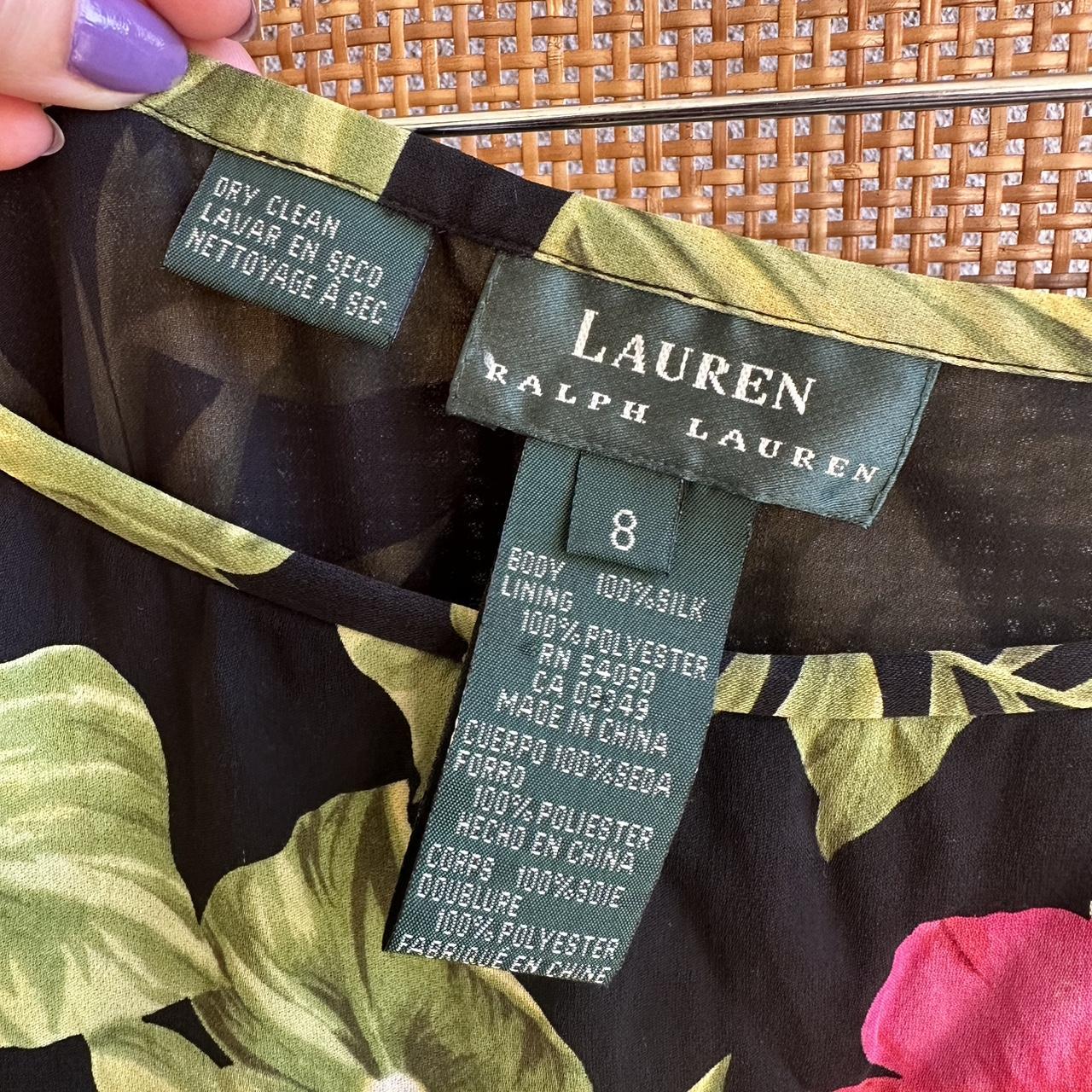 🌺🌺 Beautiful Ralph Lauren 100% silk skirt. 🌺🌺 - Depop