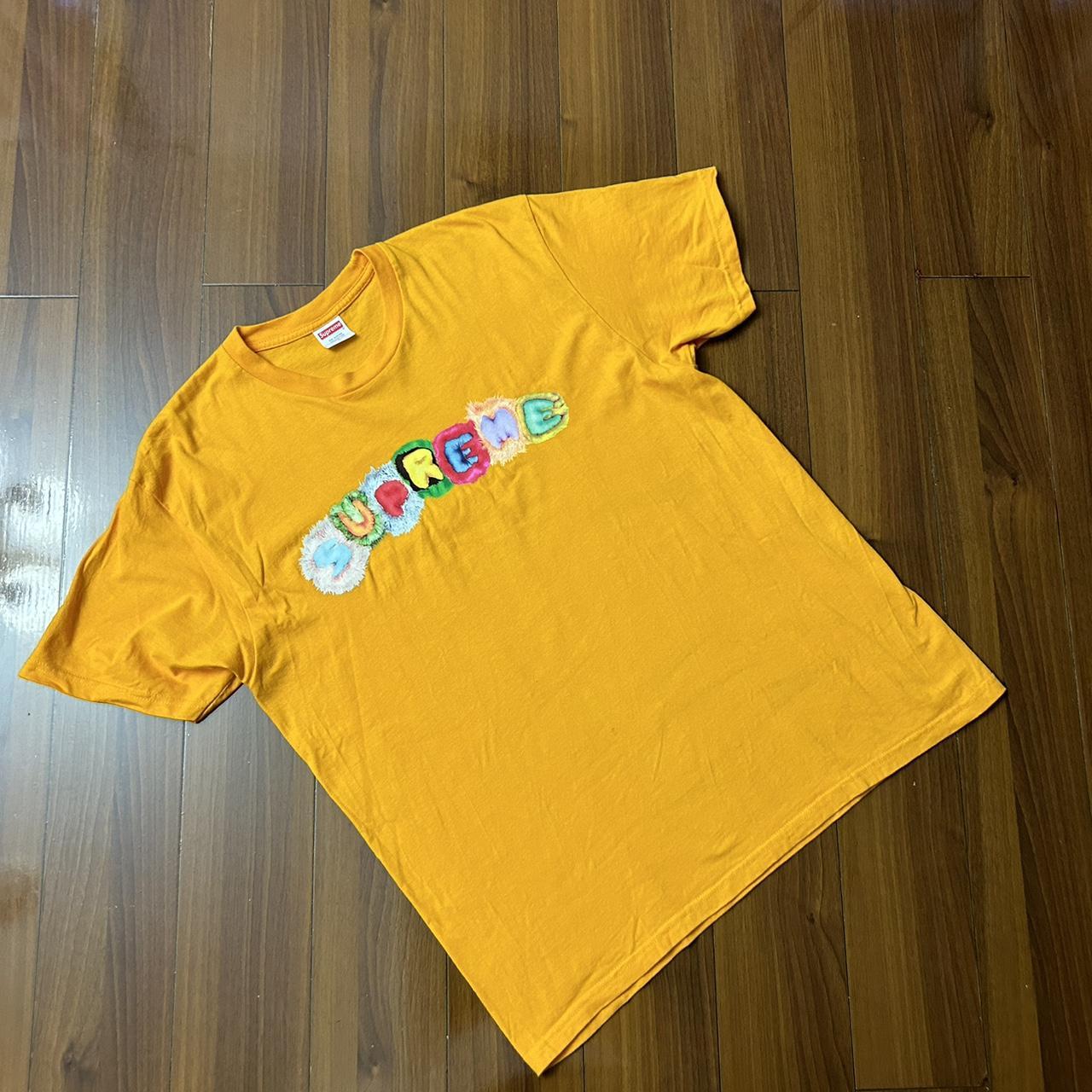Large bright orange supreme tee. - Depop