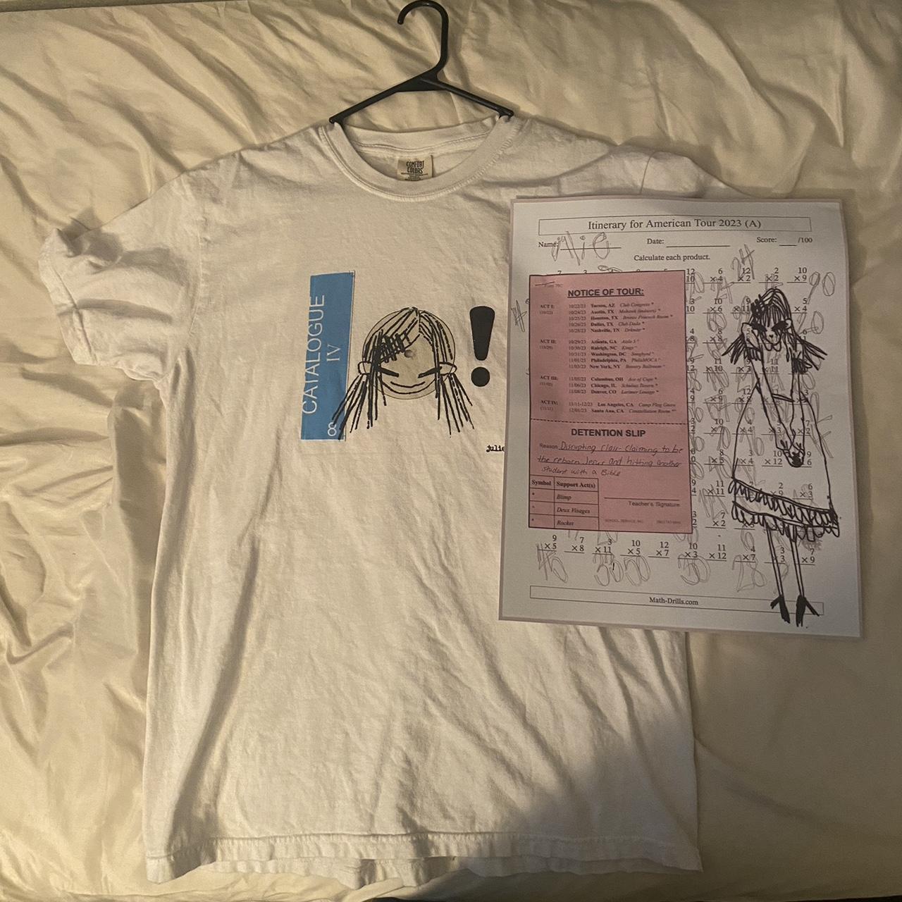 julie band shirt and poster bought from a show last... | Depop