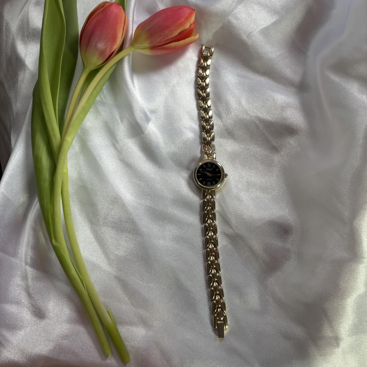 stunning delicate dainty gold watch giving tennis... - Depop