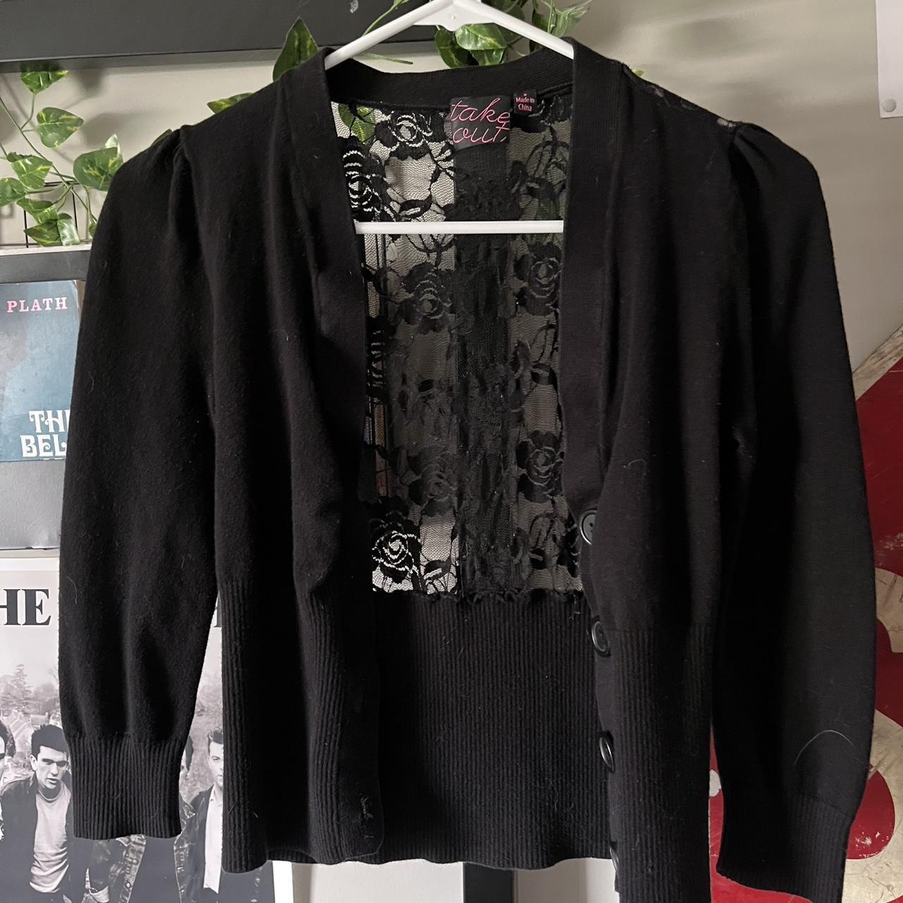 lace back cardigan for more formal / evening wear... | Depop