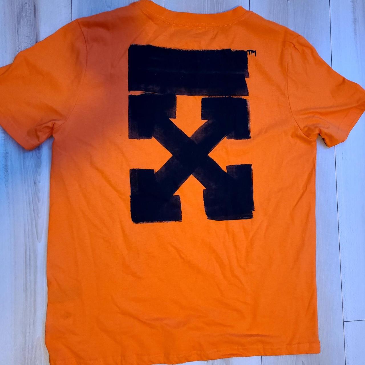 Off white sharpie tee Size M Great condition Dm b4... - Depop
