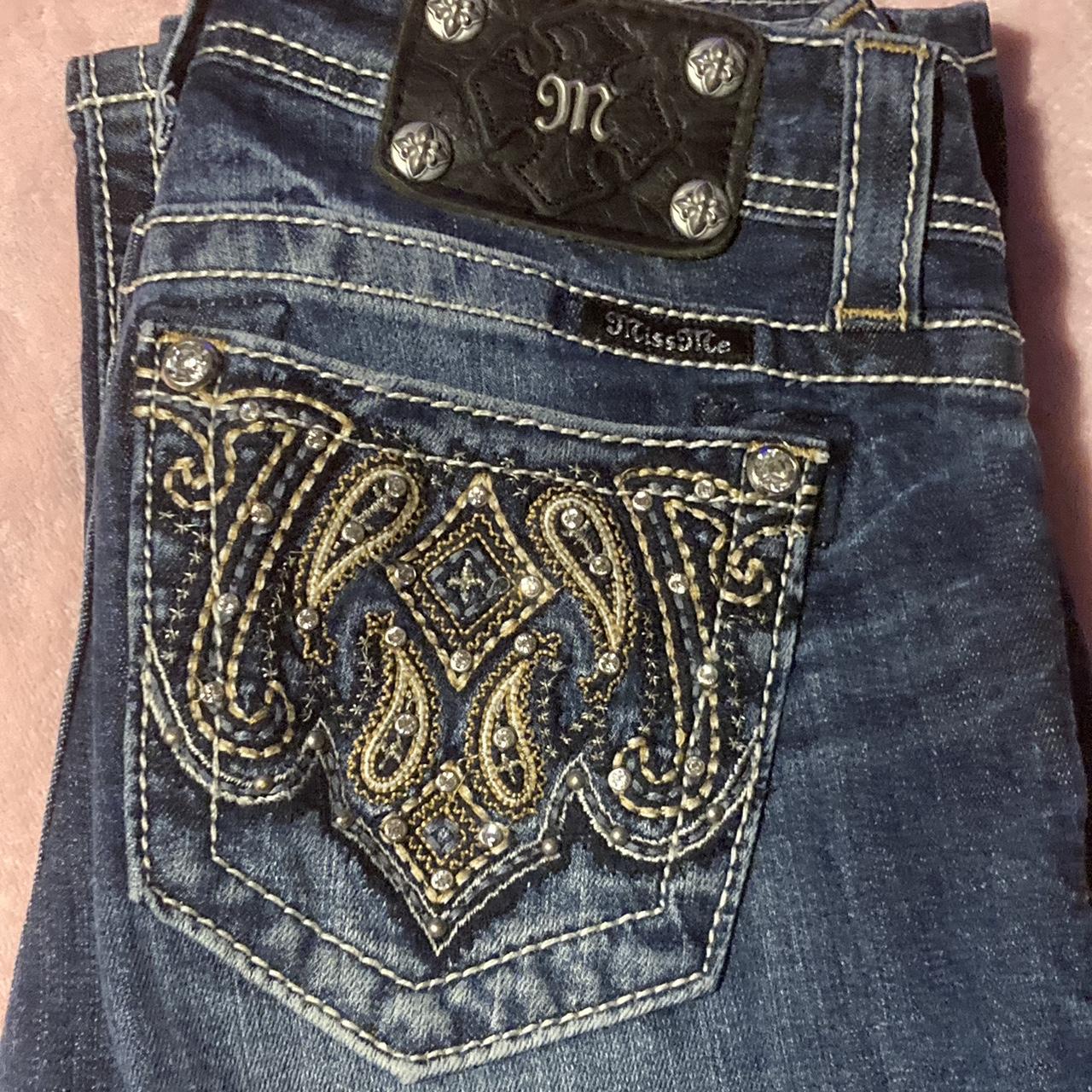 miss me jeans size 27 (shipping included) mid-rise... - Depop