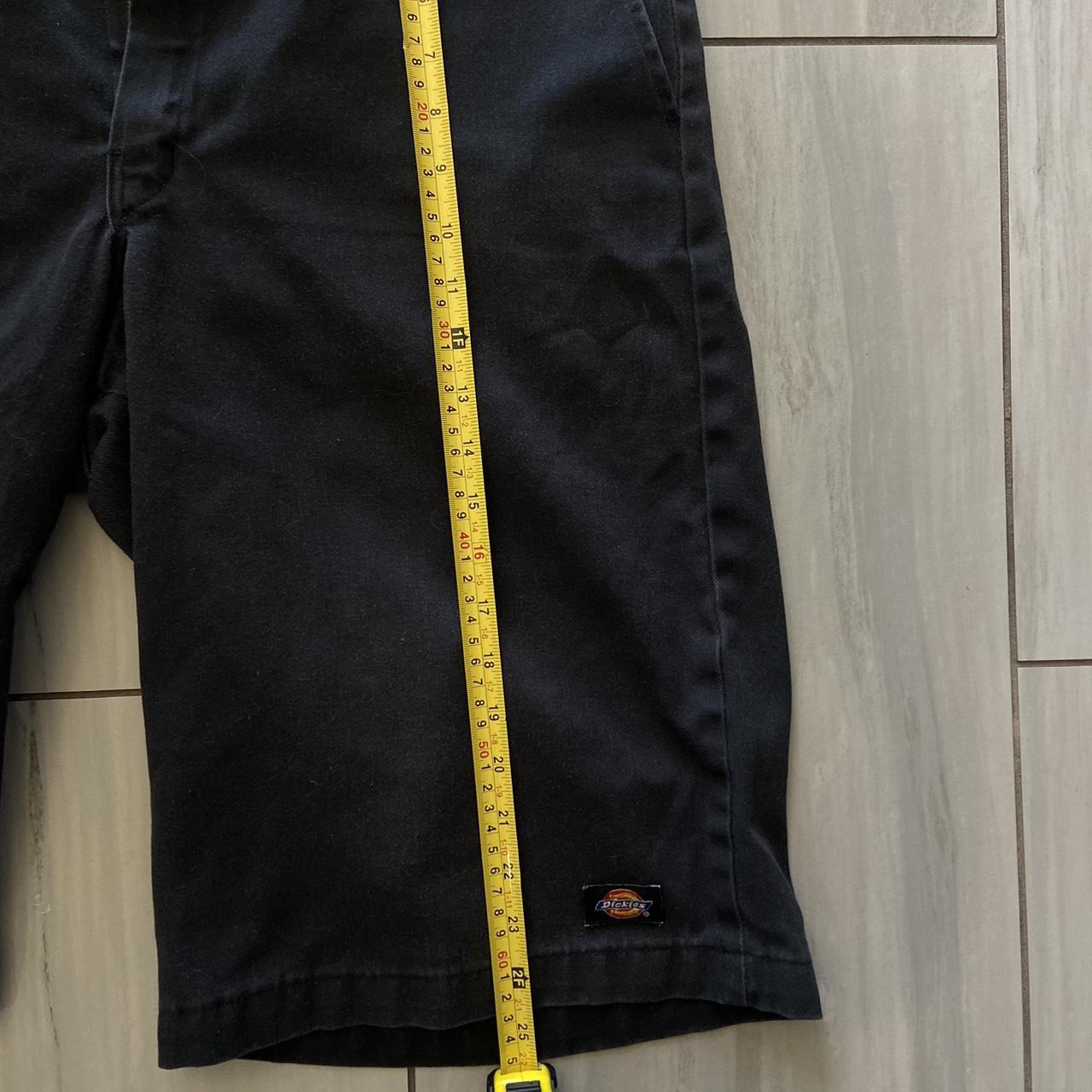 Black Dickies Y2K jorts, black baggy emo style... - Depop