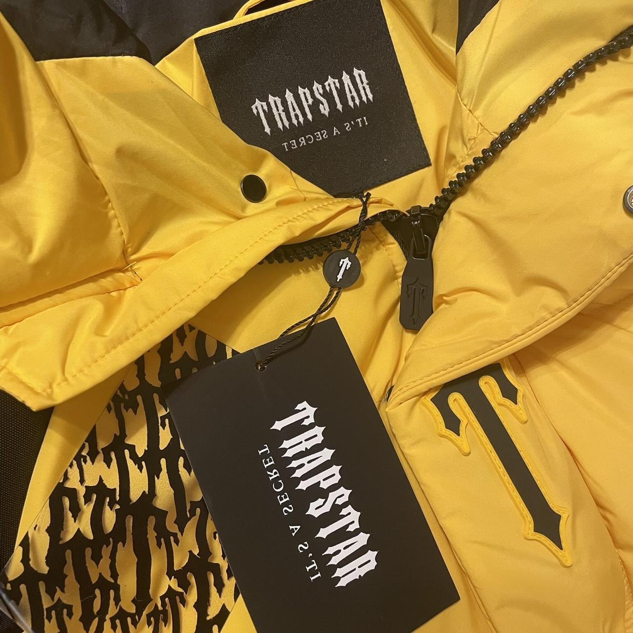 TRAPSTAR IRONGATE ARCH PUFFER JACKET AW23 - YELLOW /... - Depop