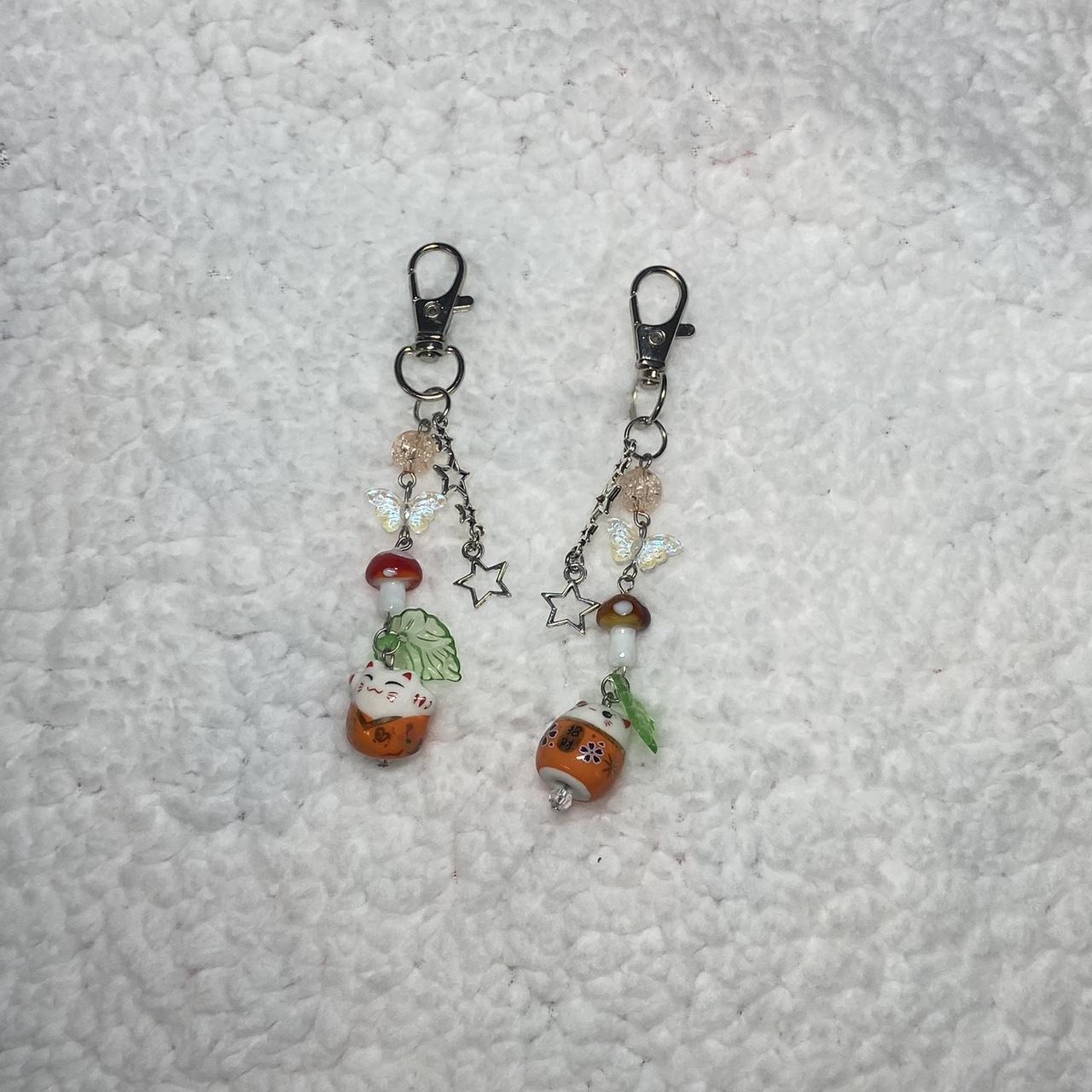 Matching orange cat keychains set #matchingkeychains... - Depop
