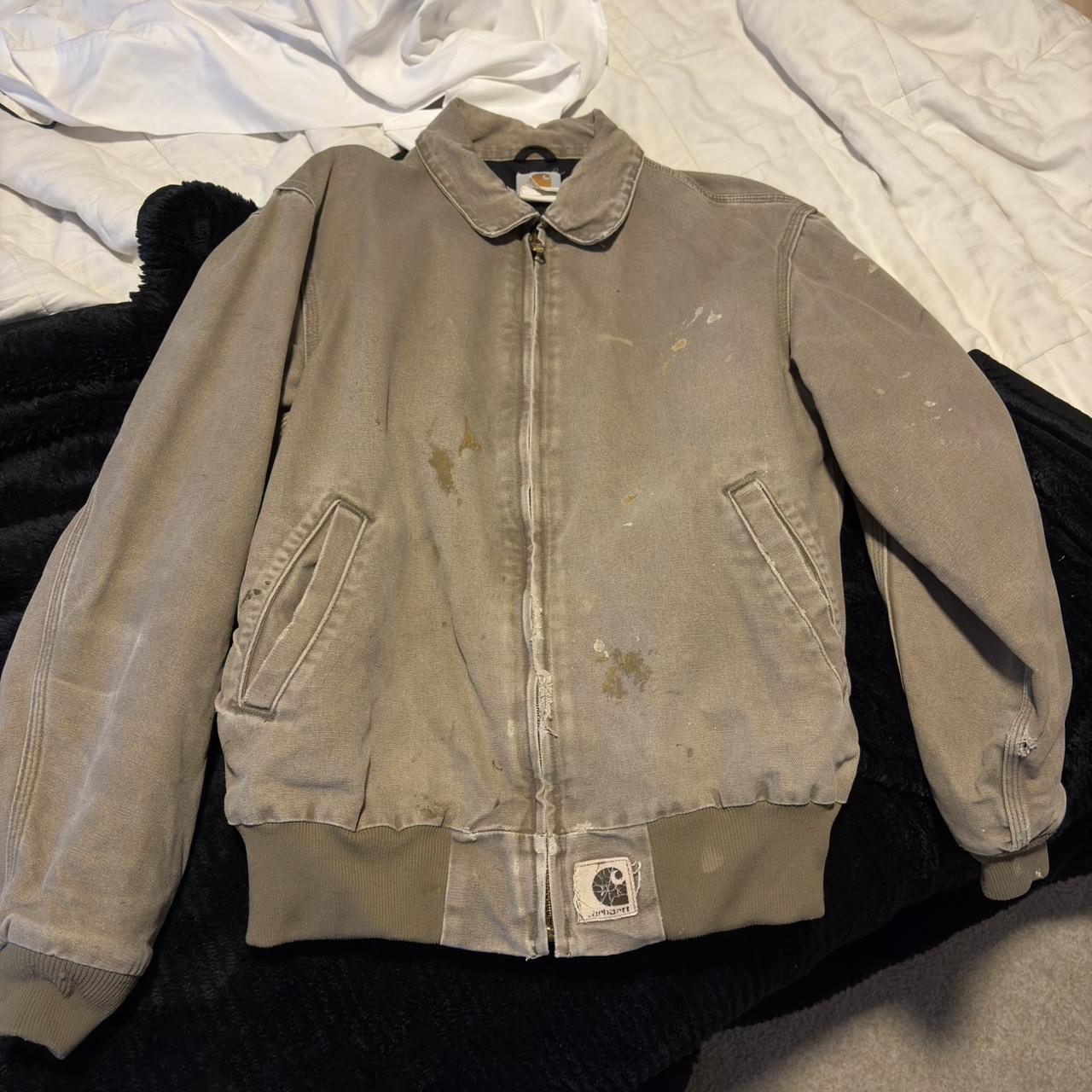 1998 Carhartt Jacket Sick fade. Size large tag faded. | Depop
