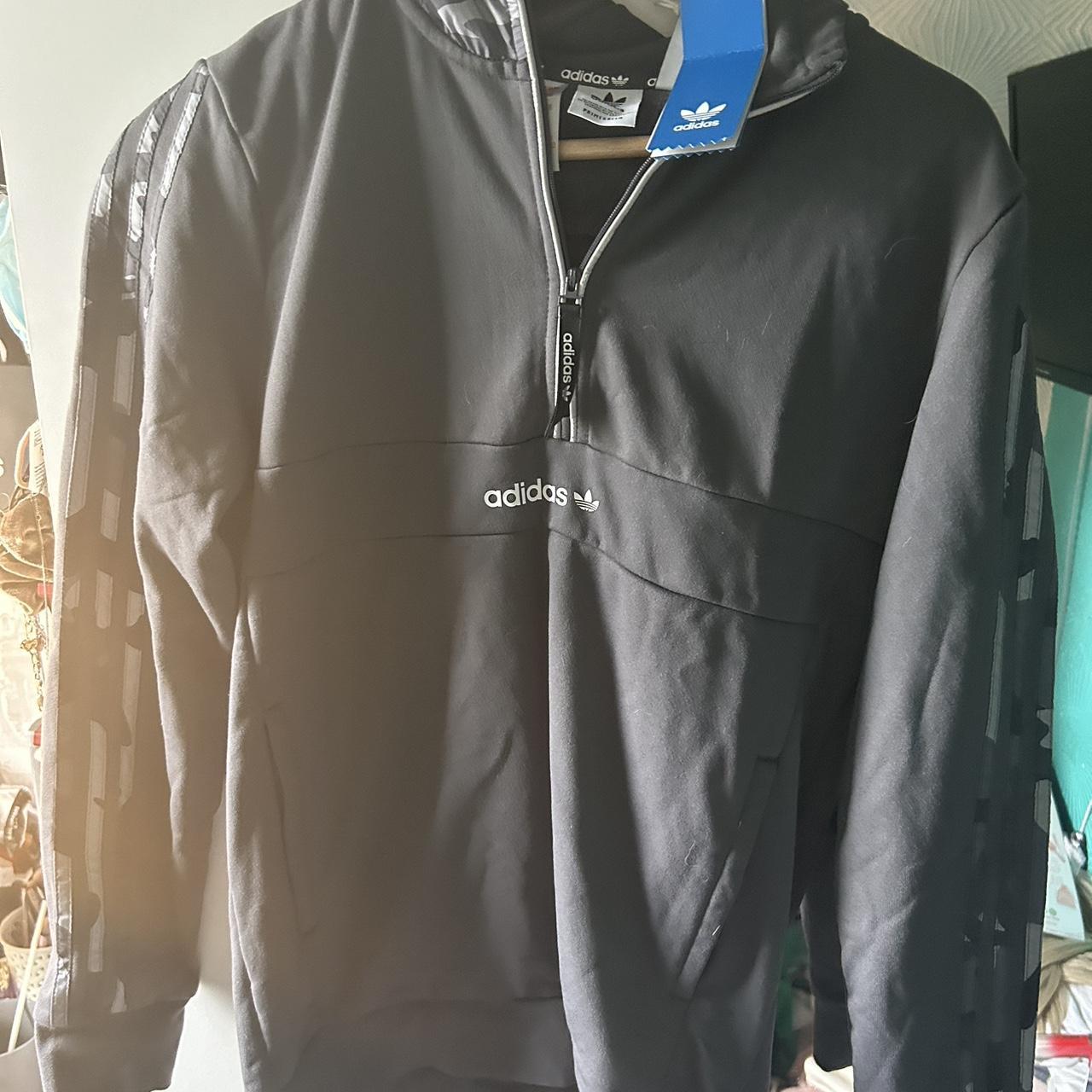 adidas half zip jacket new with tags size 15-16... - Depop