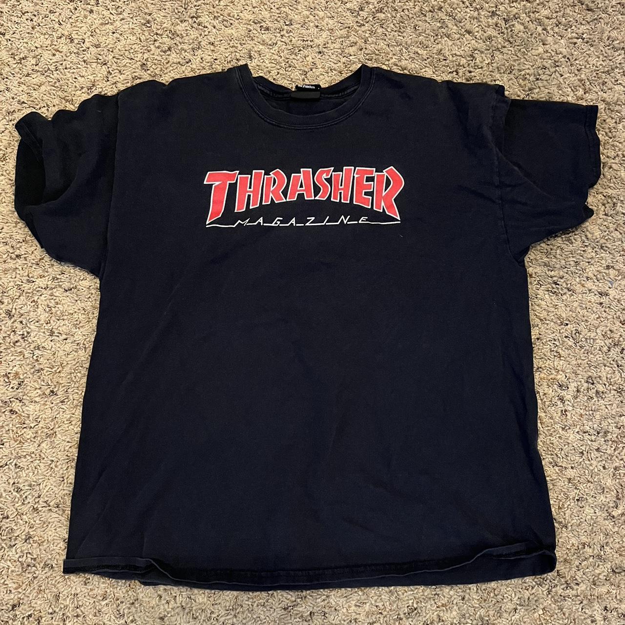 Thrasher Magazine men’s t-shirt No flaws size... - Depop
