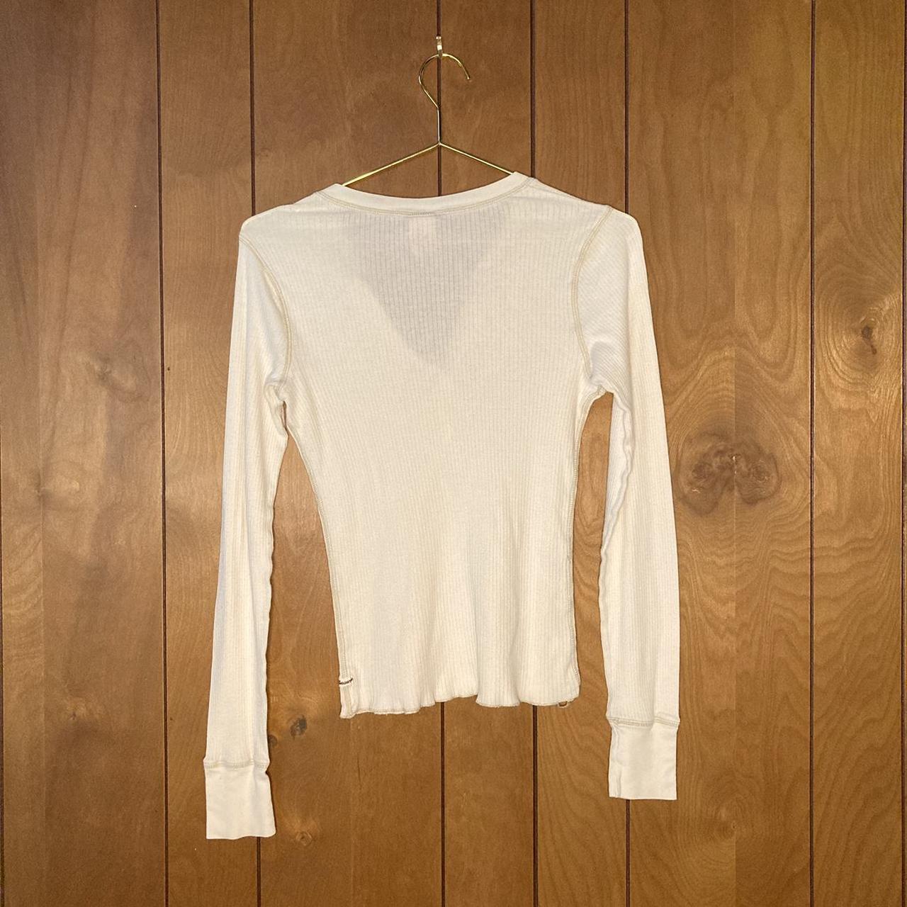 Vintage Abercrombie long sleeve shirt with front... - Depop