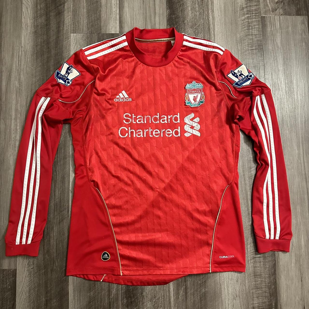 Liverpool FC Home L/S No.9 Torres 10-11 LFC jersey... - Depop