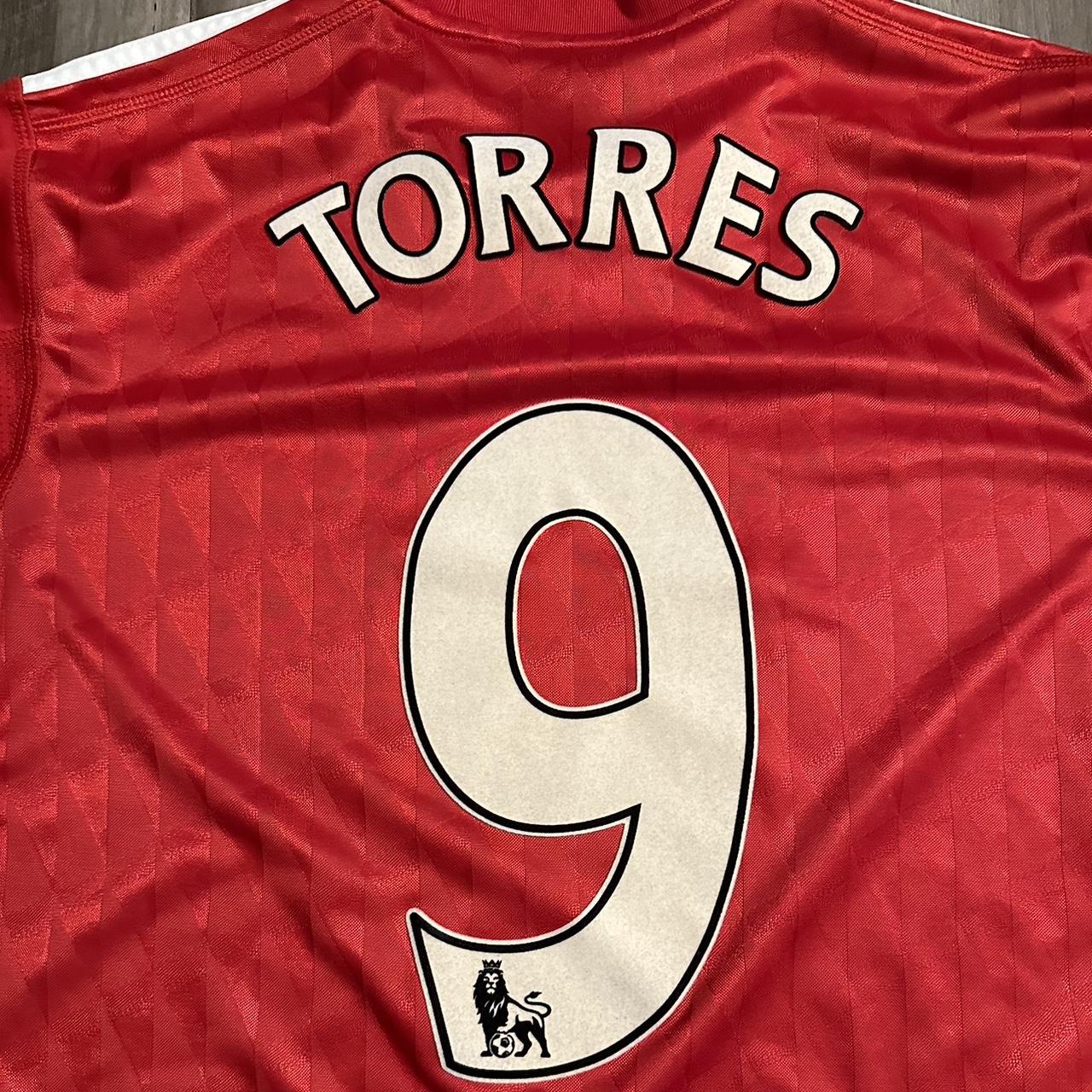 Liverpool FC Home L/S No.9 Torres 10-11 LFC jersey... - Depop