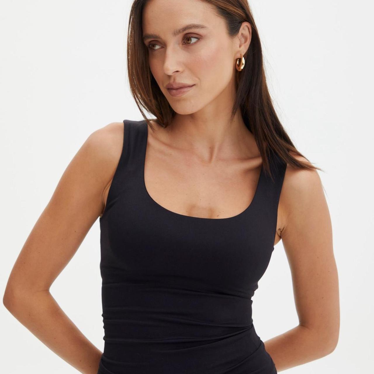 Glassons black super soft scoop neck tank Worn once... - Depop