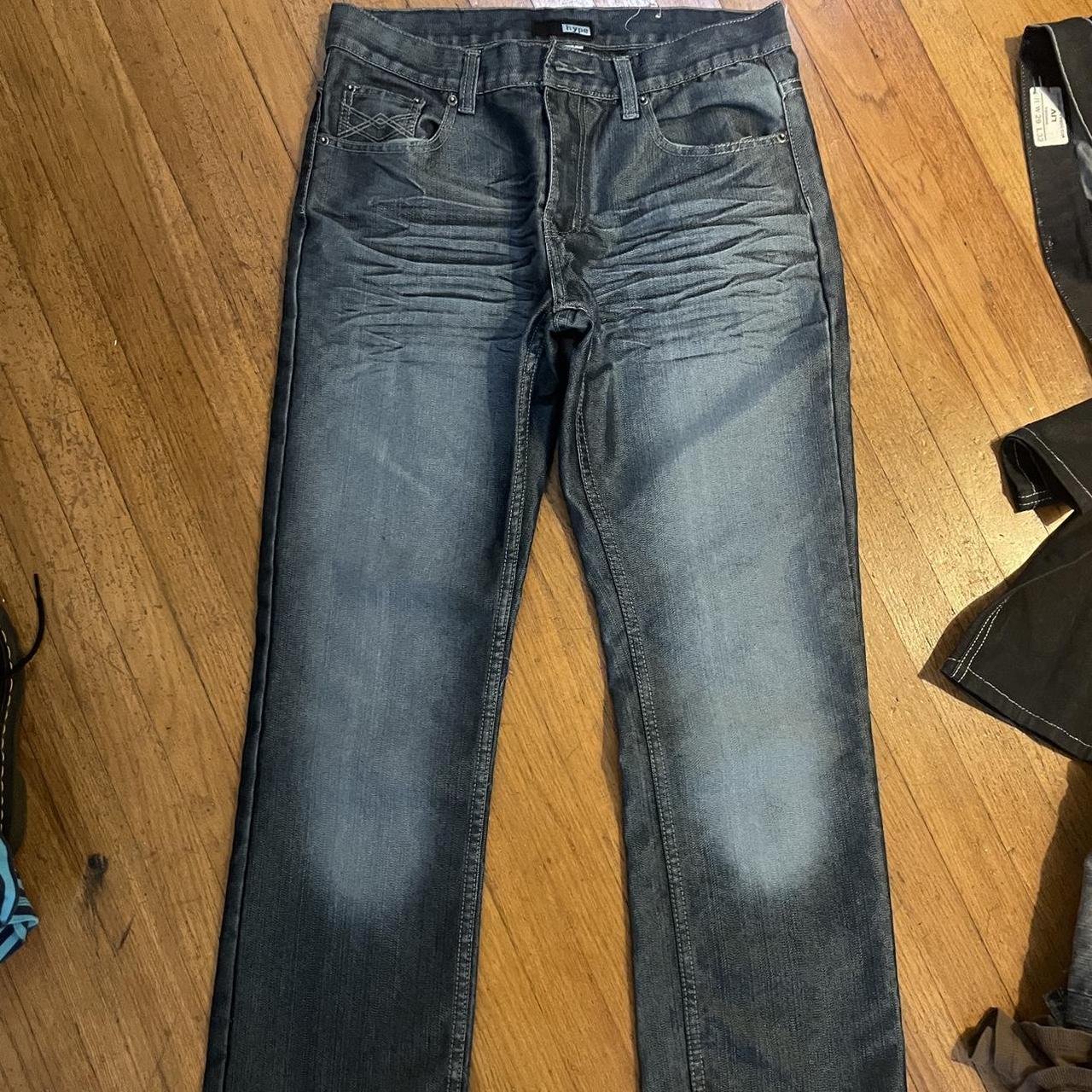 Supa cool emo denim. They kinda shiny so they cool... | Depop