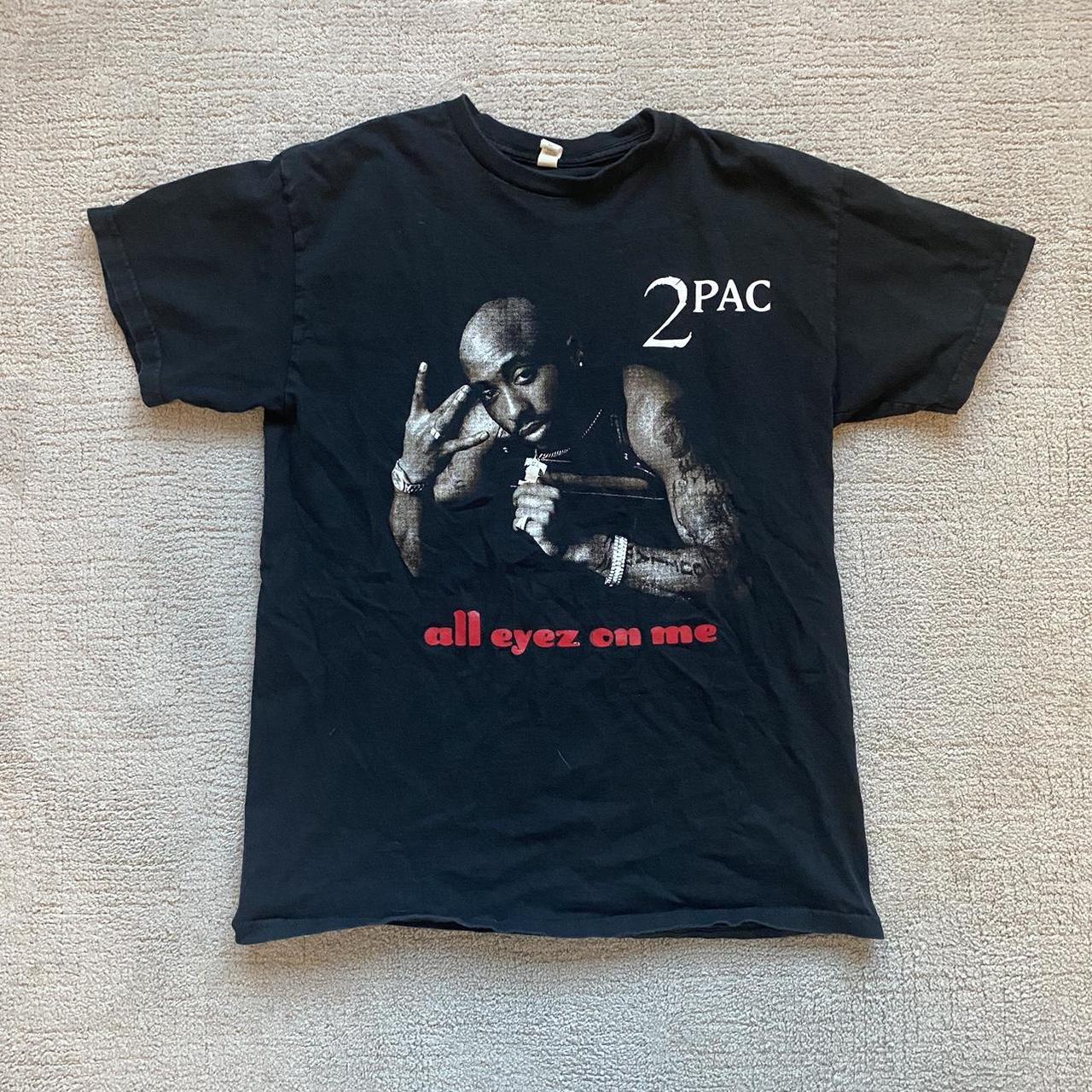 Medium Cotten Tee with graphic on front 2 PAC all... - Depop