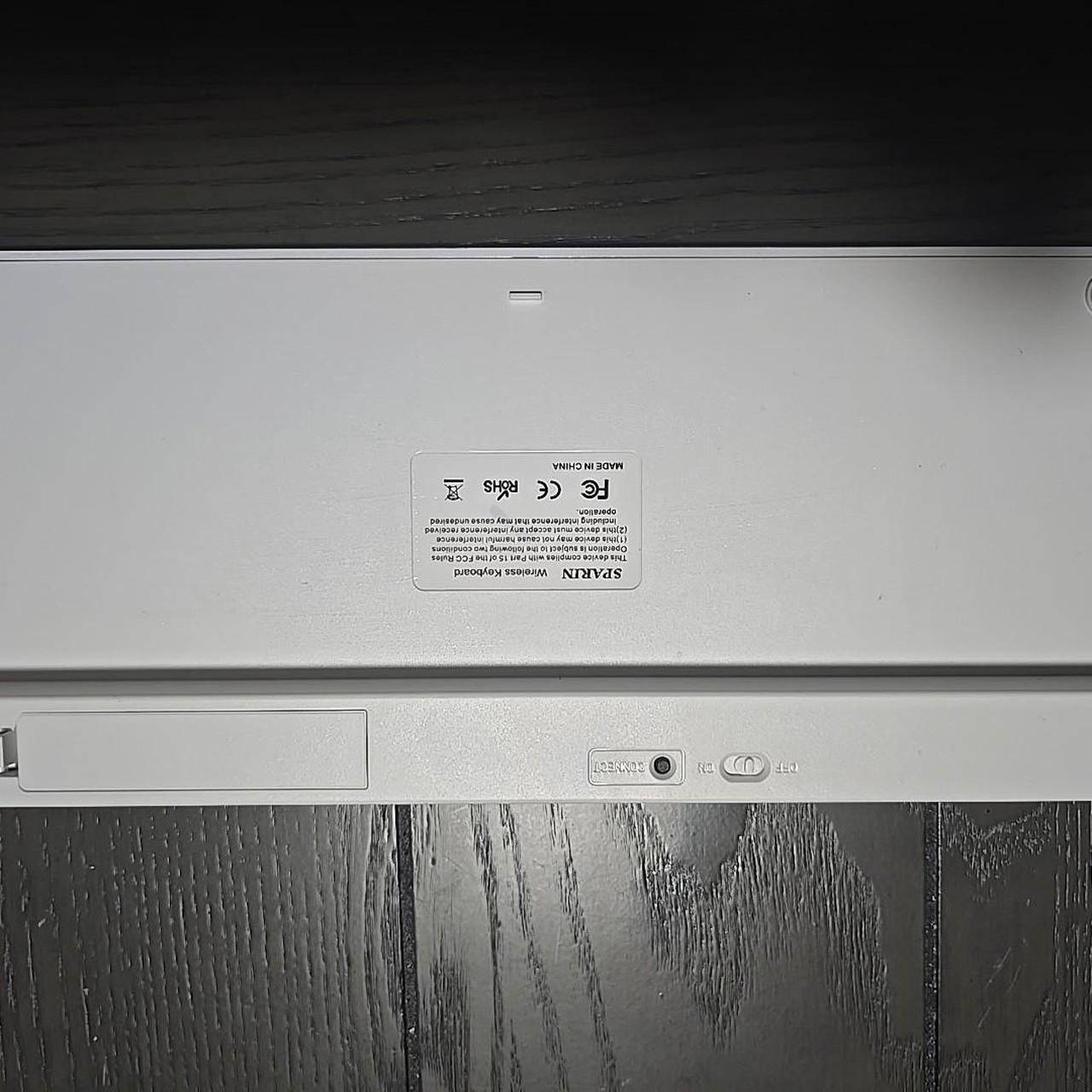 The Sparin Wireless Keyboard is a sleek silver... | Depop