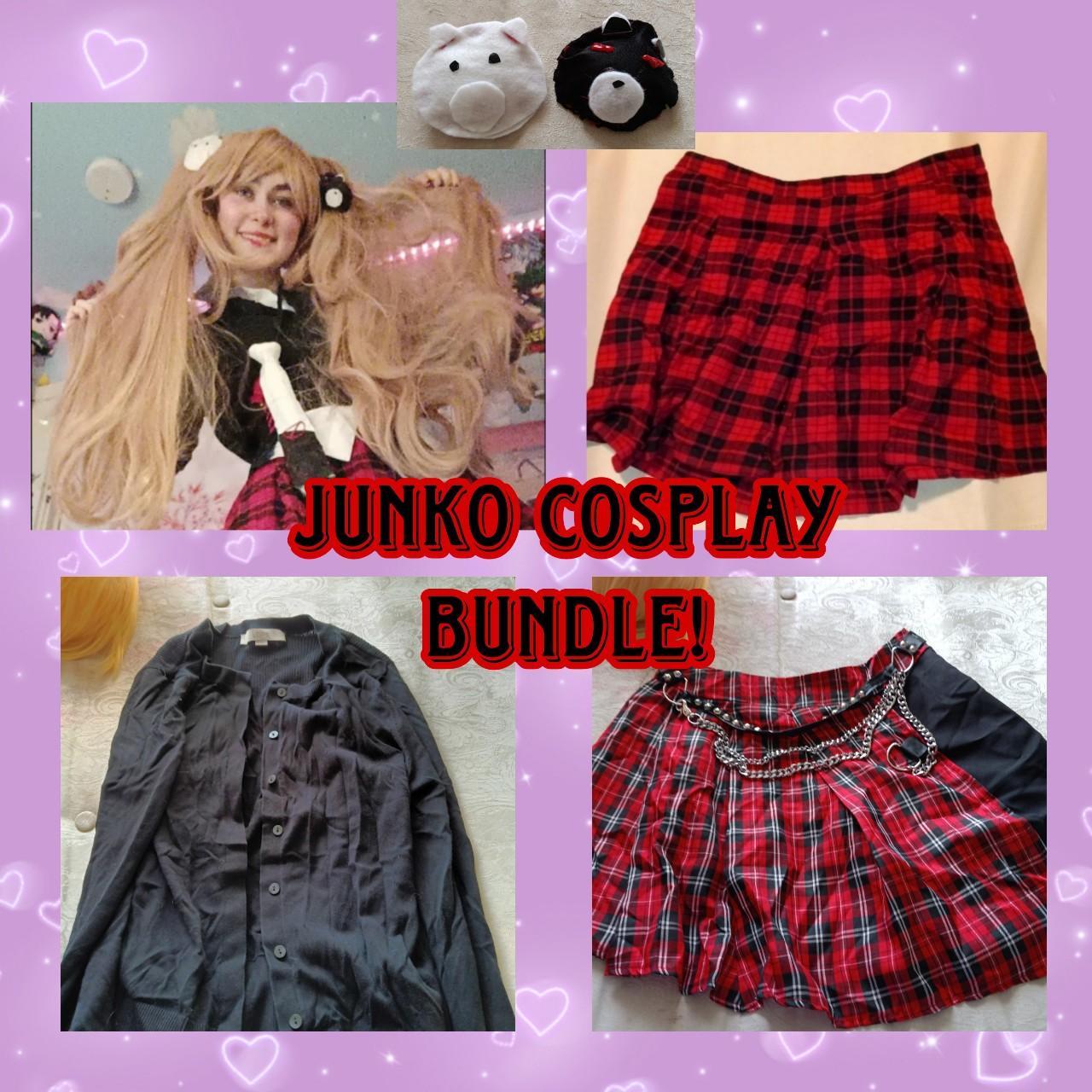 junko cosplay/style bundle! comes with wig, diy hair... - Depop