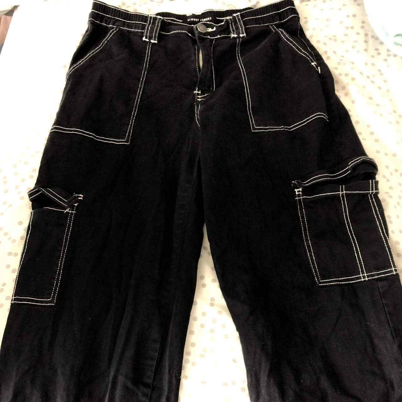 skater jeans from hot topic tagged a size large but... - Depop