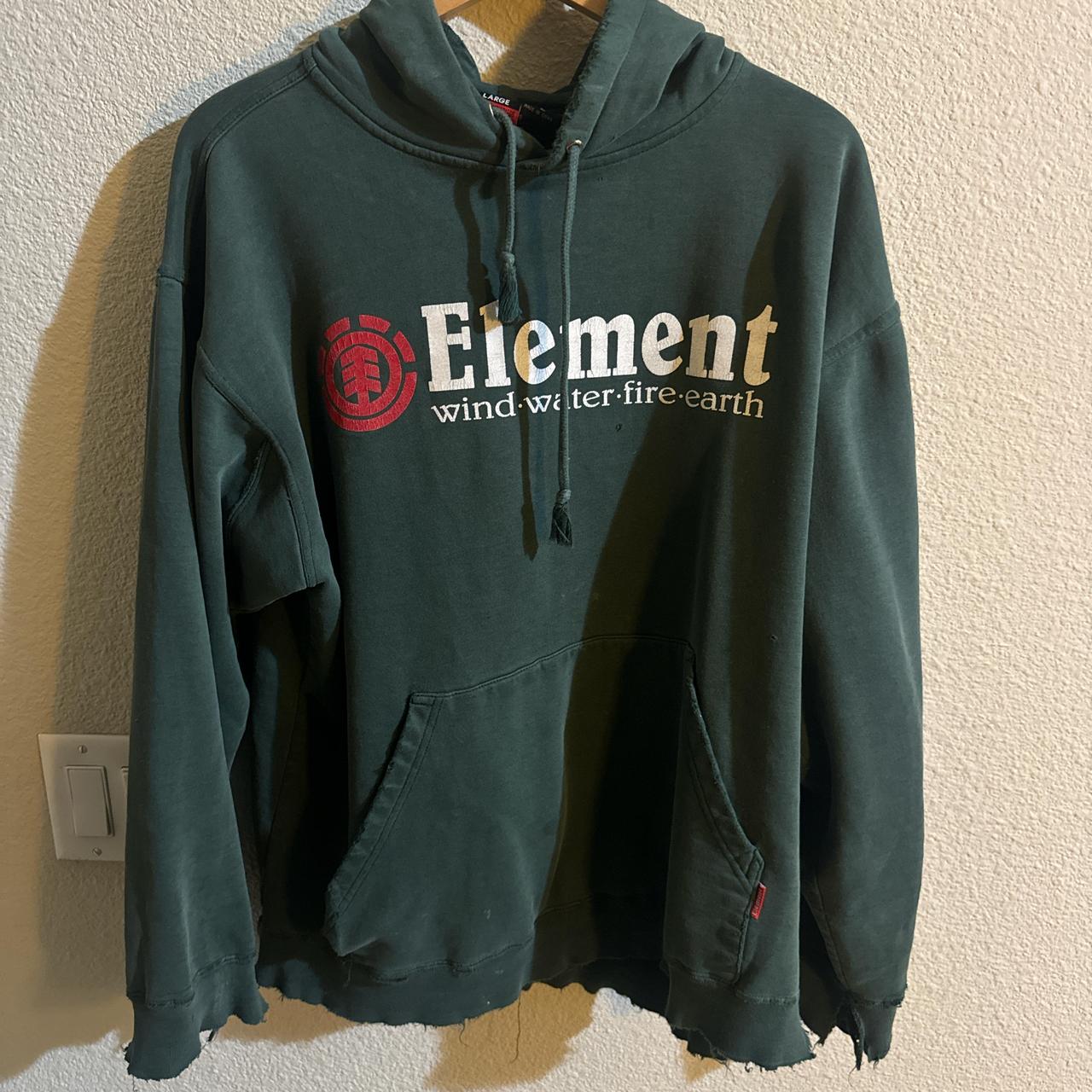Vintage Dark green Element hoodie Size:... | Depop