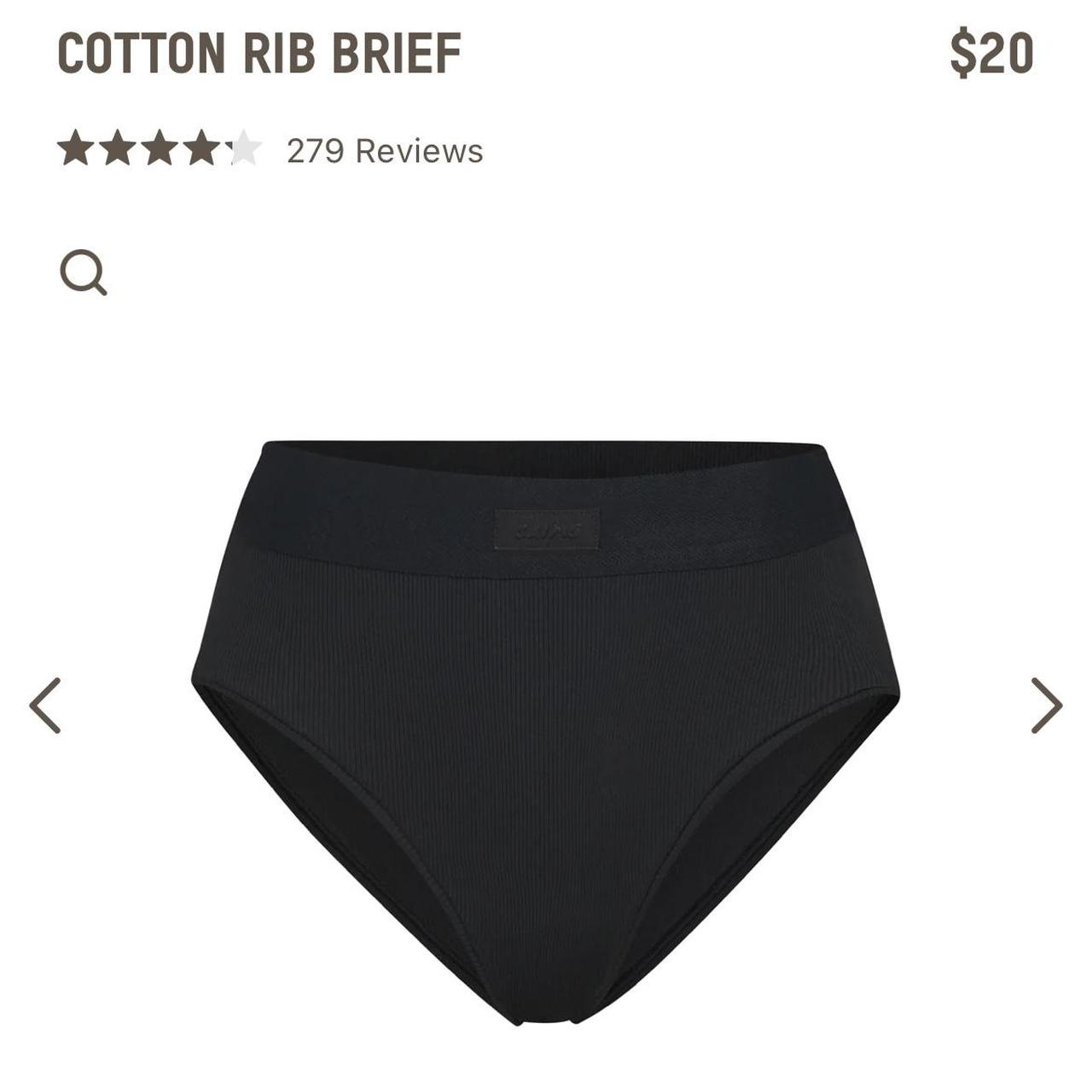 Skims Women's Black Boxers-and-briefs | Depop