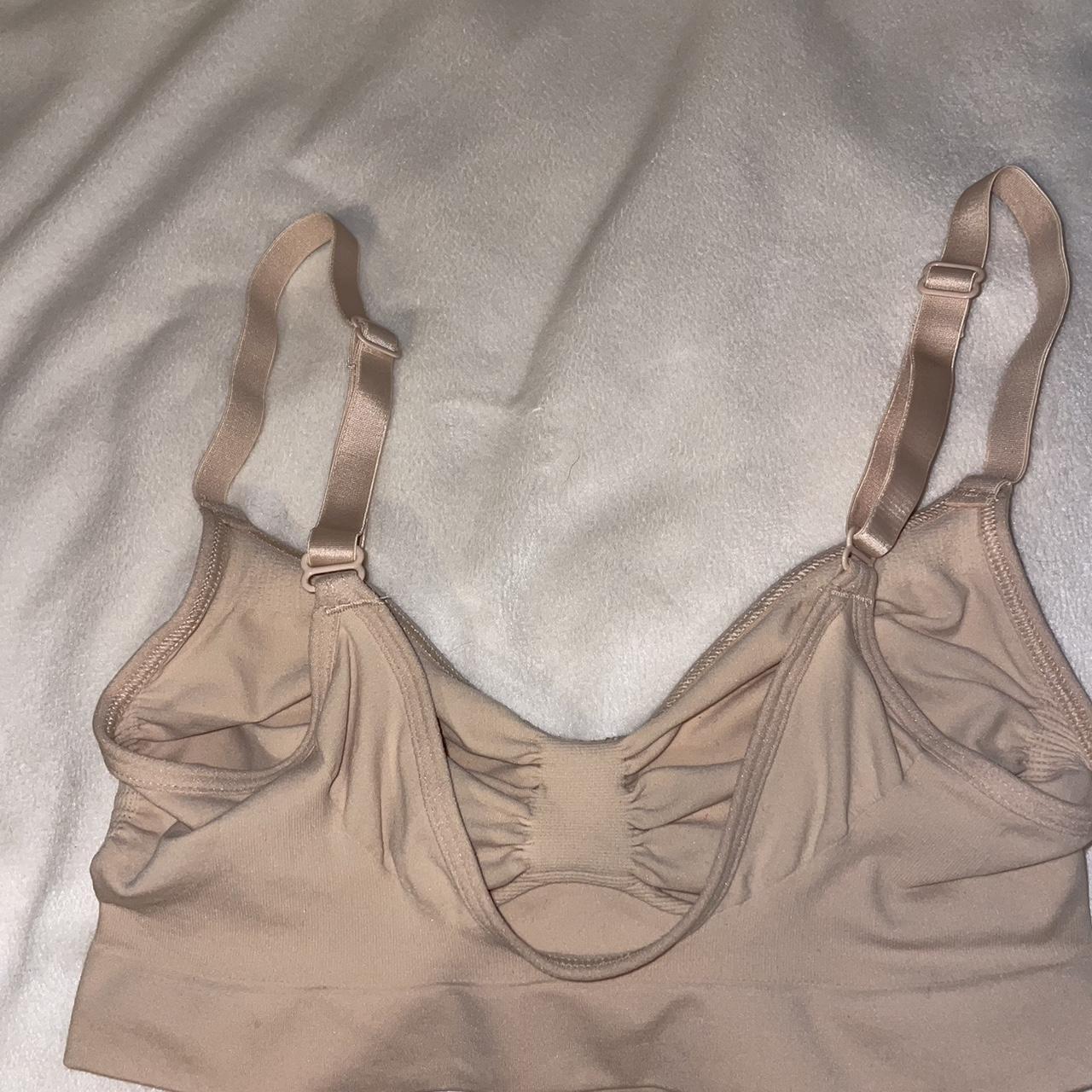 Skims Women's Tan Bra | Depop