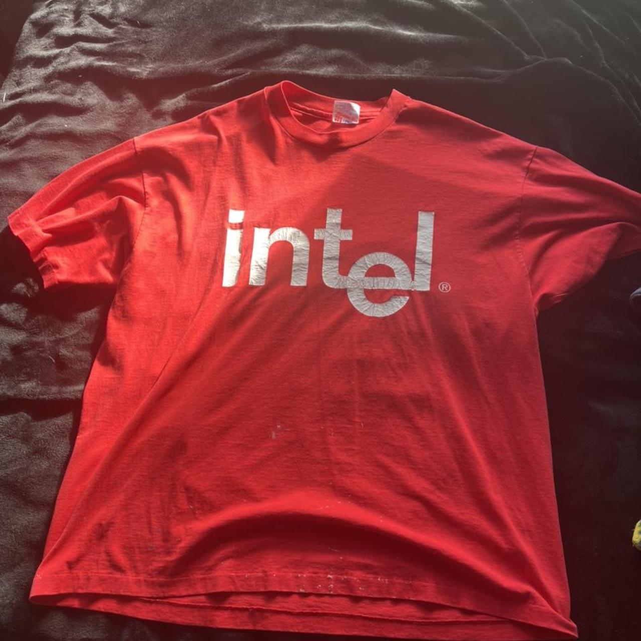 Vintage Intel Corporation T-Shirt Super rare Intel... - Depop