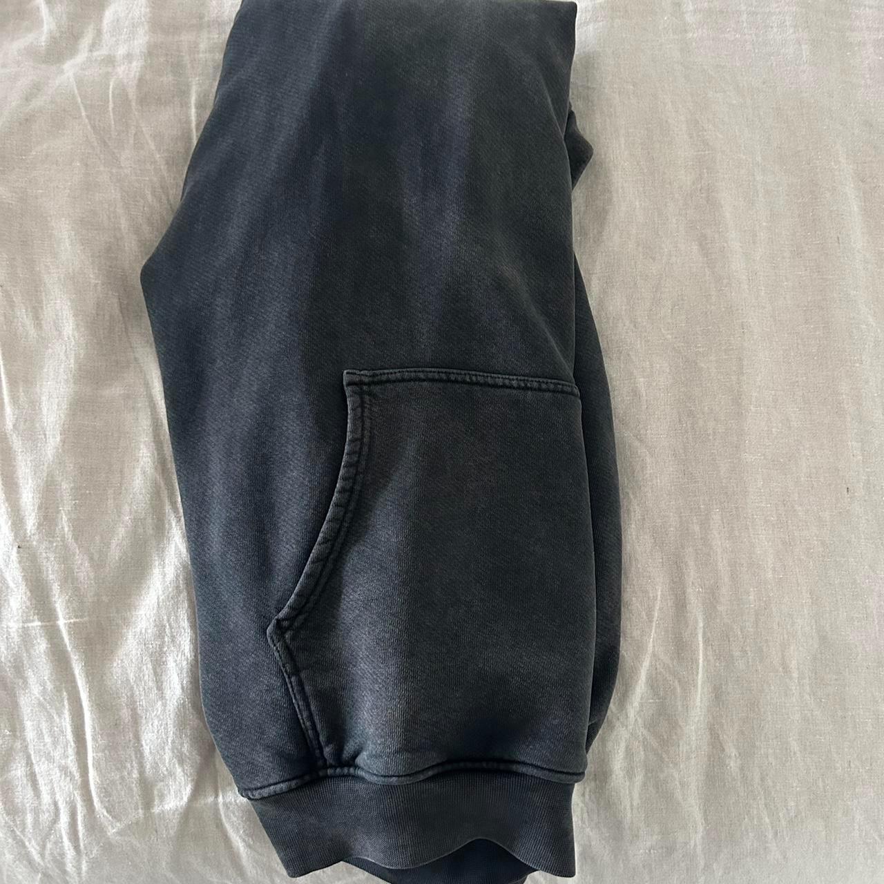 sweats collective washed black hoodie size... - Depop