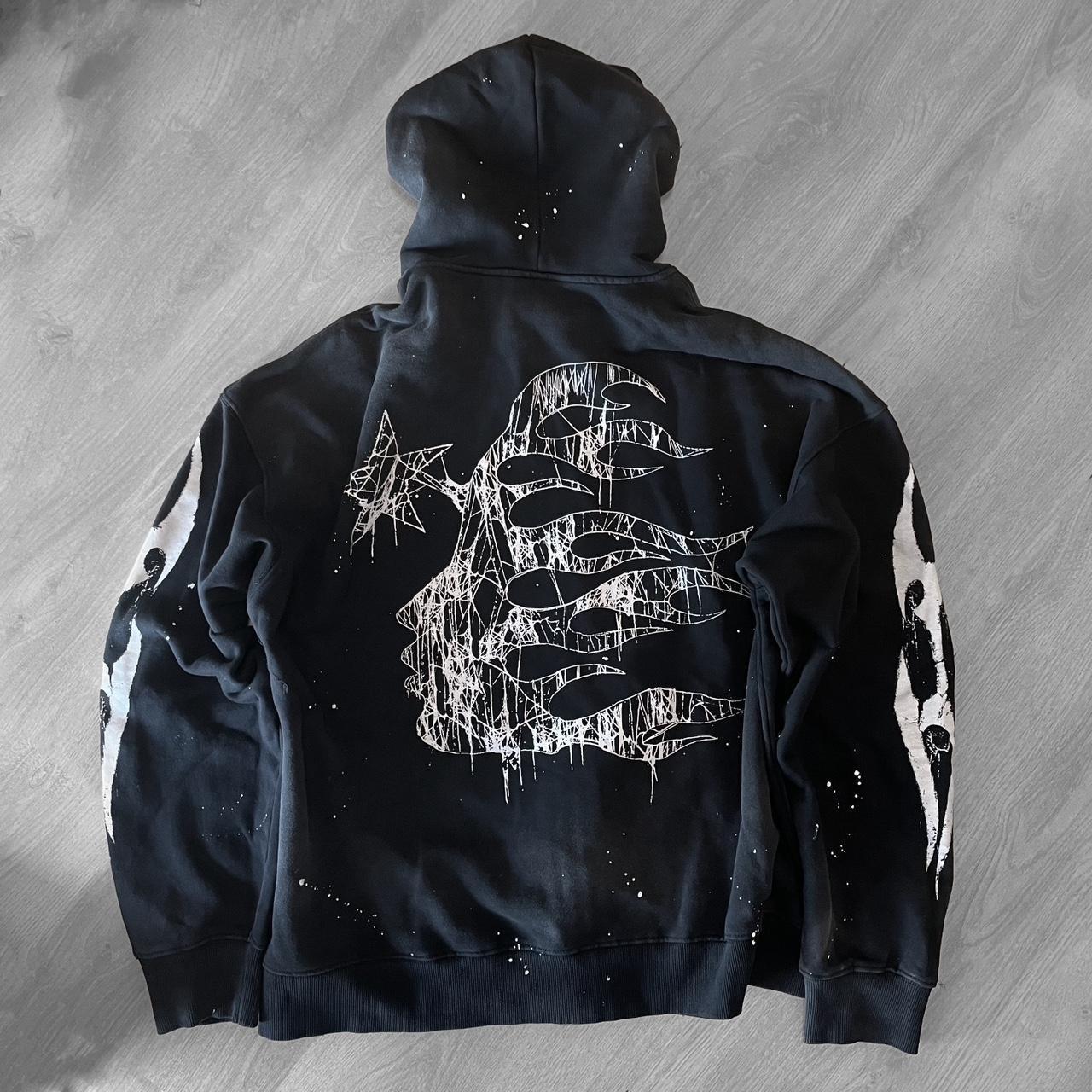 Hellstar zip up black hoodie 10/10 M size. True to... - Depop