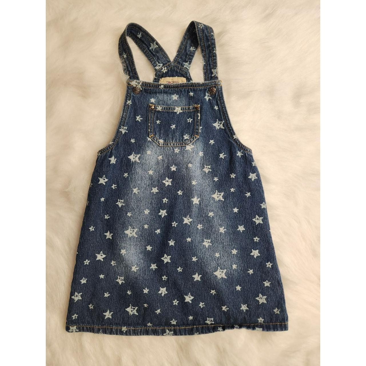 Arabella & Addison Girls Size 6 Denim Star Overall... - Depop