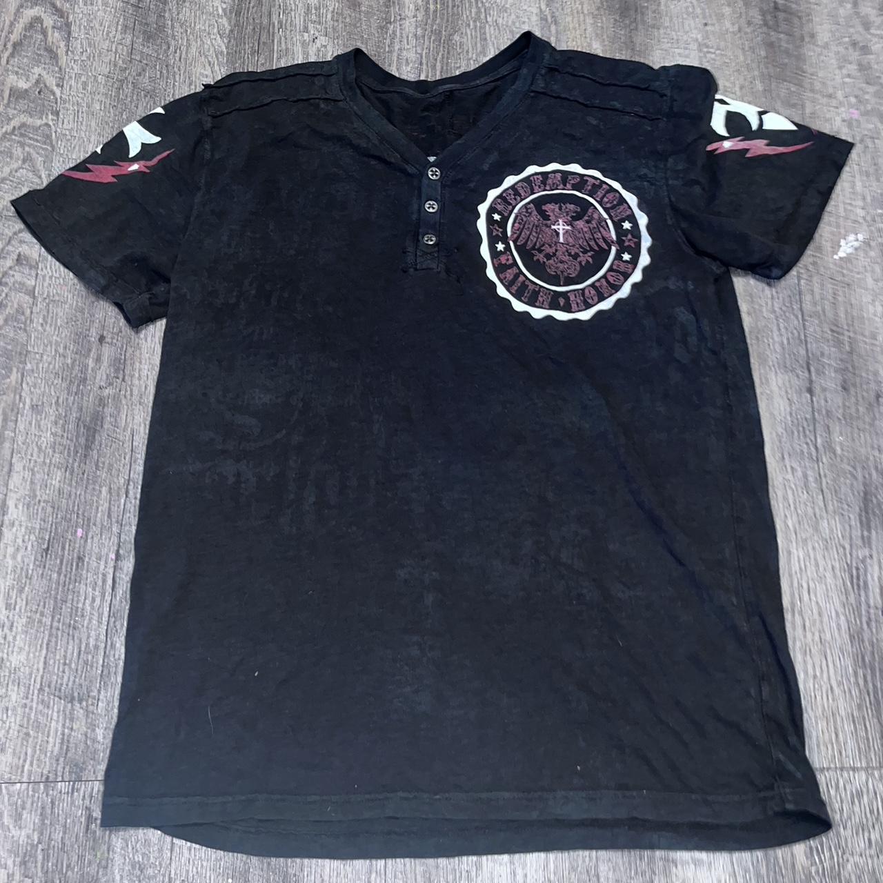 men’s raw state redemption shirt! in a size... - Depop