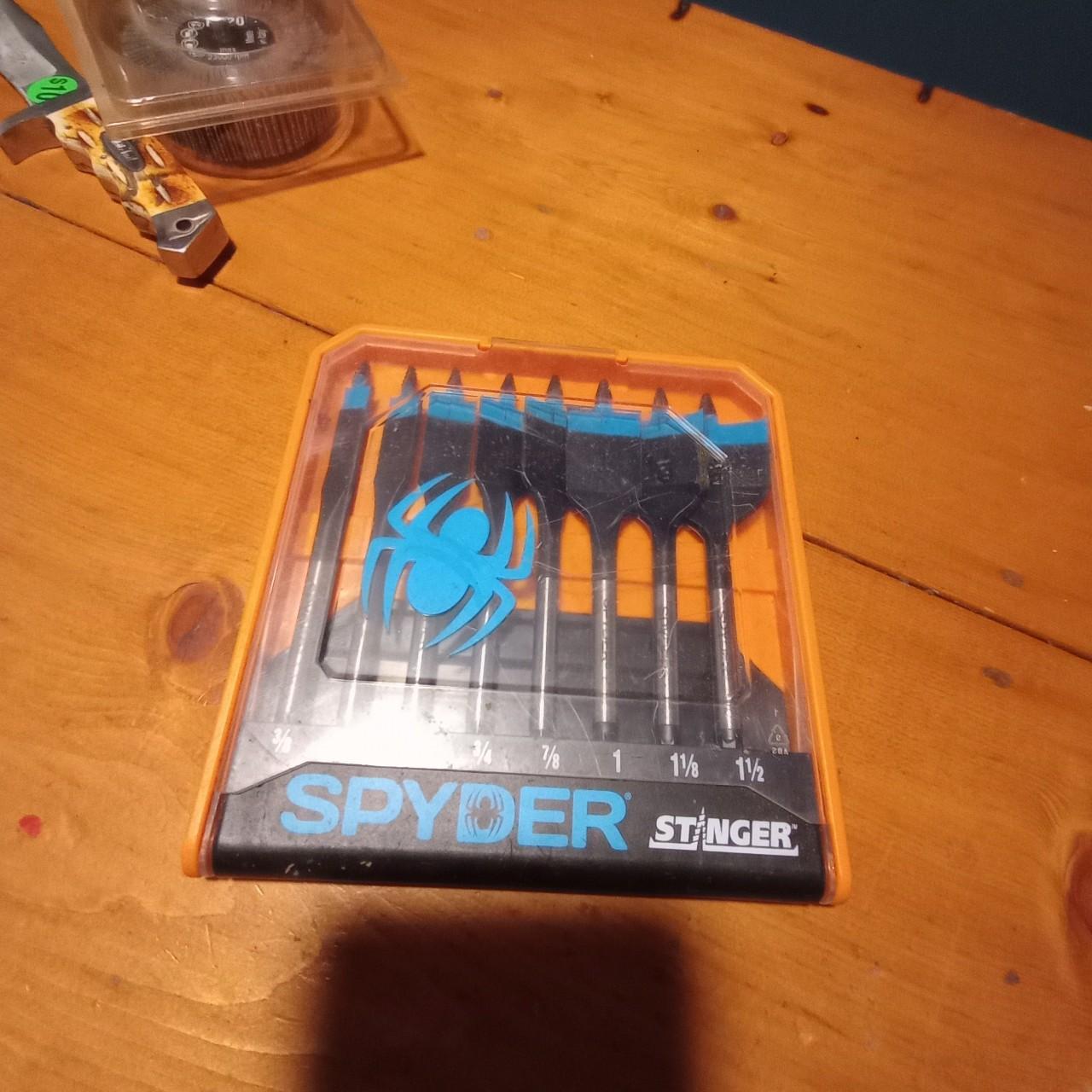 Spyder Stinger Spade Bit Kit 8 piece Auto Feed | Depop
