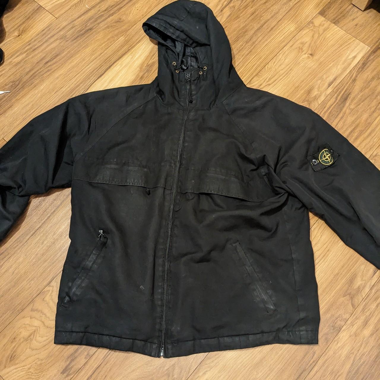 stone island windbreaker size M but fits very large... - Depop