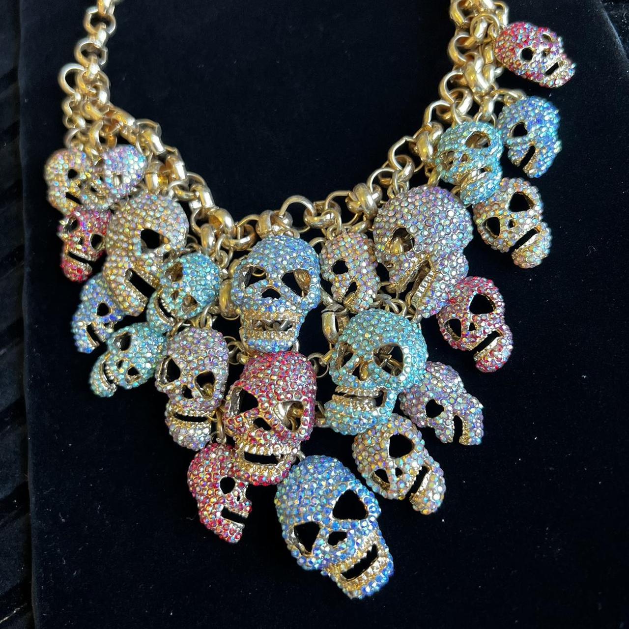 Jane Stone Luxurious Rhinestone Skull... - Depop
