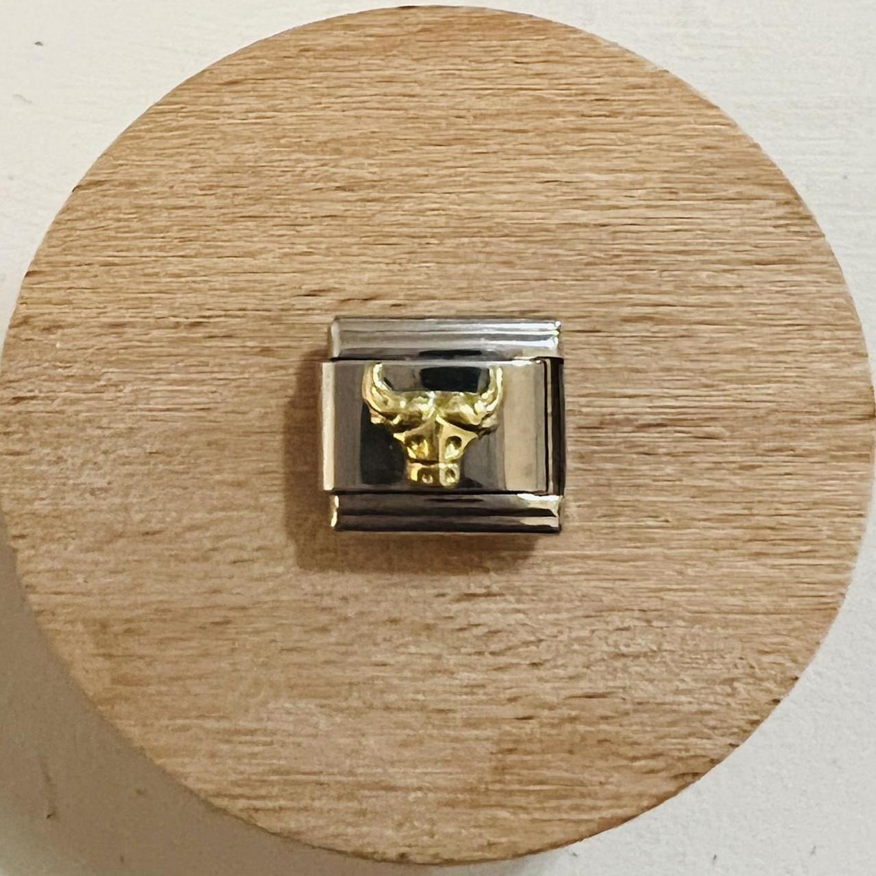 Bull Italian Charm Bracelet Link EUC US SHIPPING... - Depop