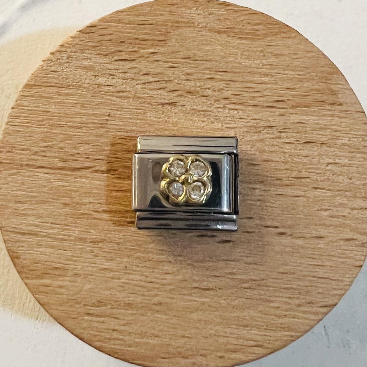 Diamond Shamrock Italian Charm Bracelet... - Depop