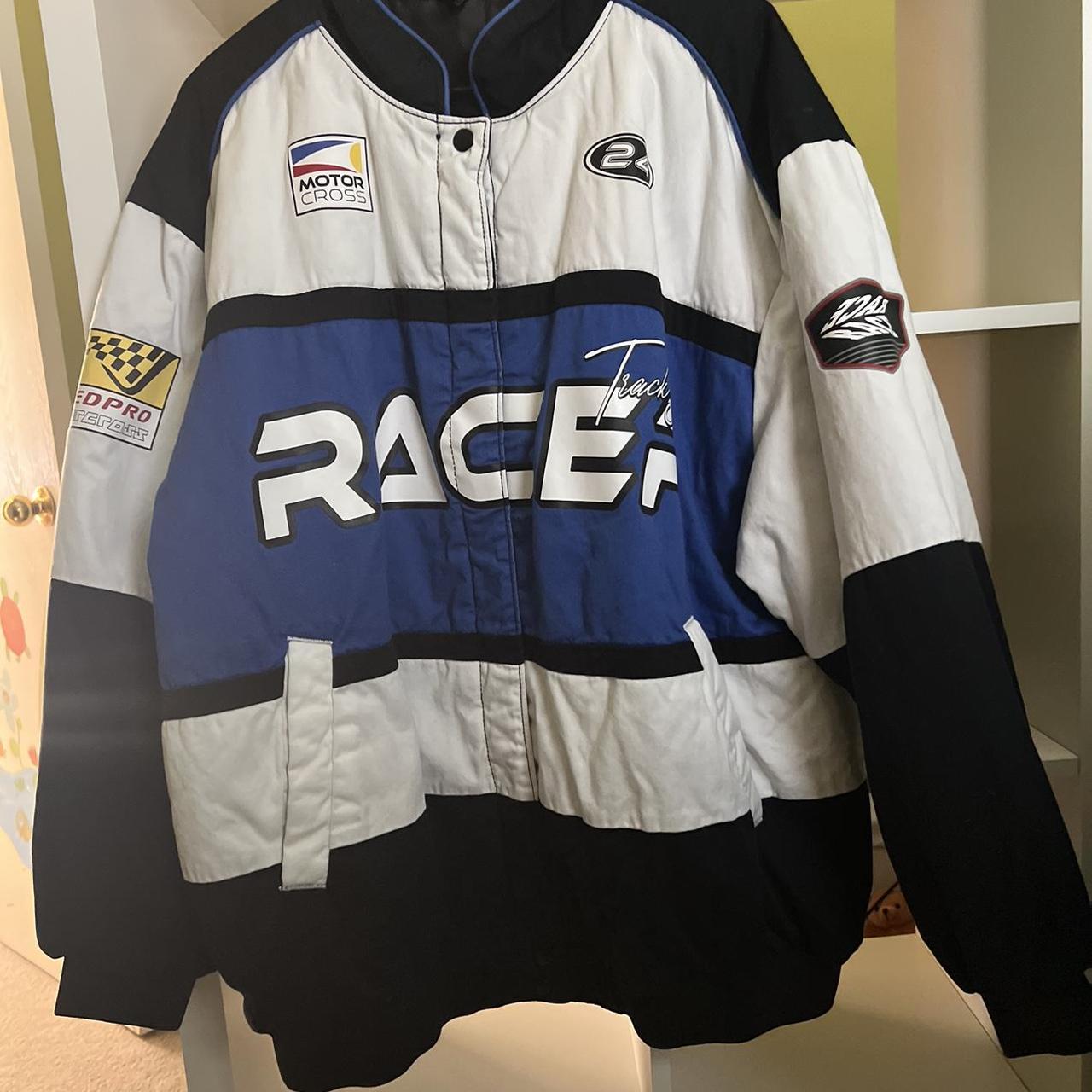 H&M oversized racer jacket •fairly insulated, deep... - Depop