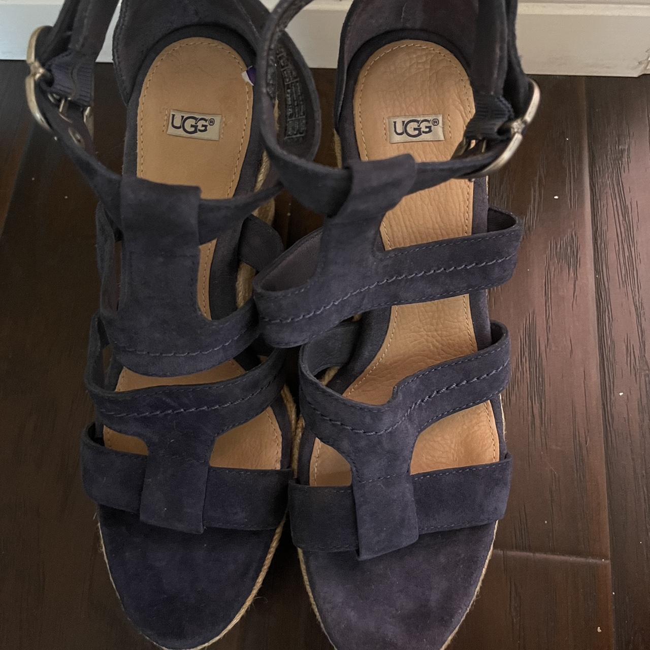 Women’s Ugg espadrille wedge sandals size 8 - Depop