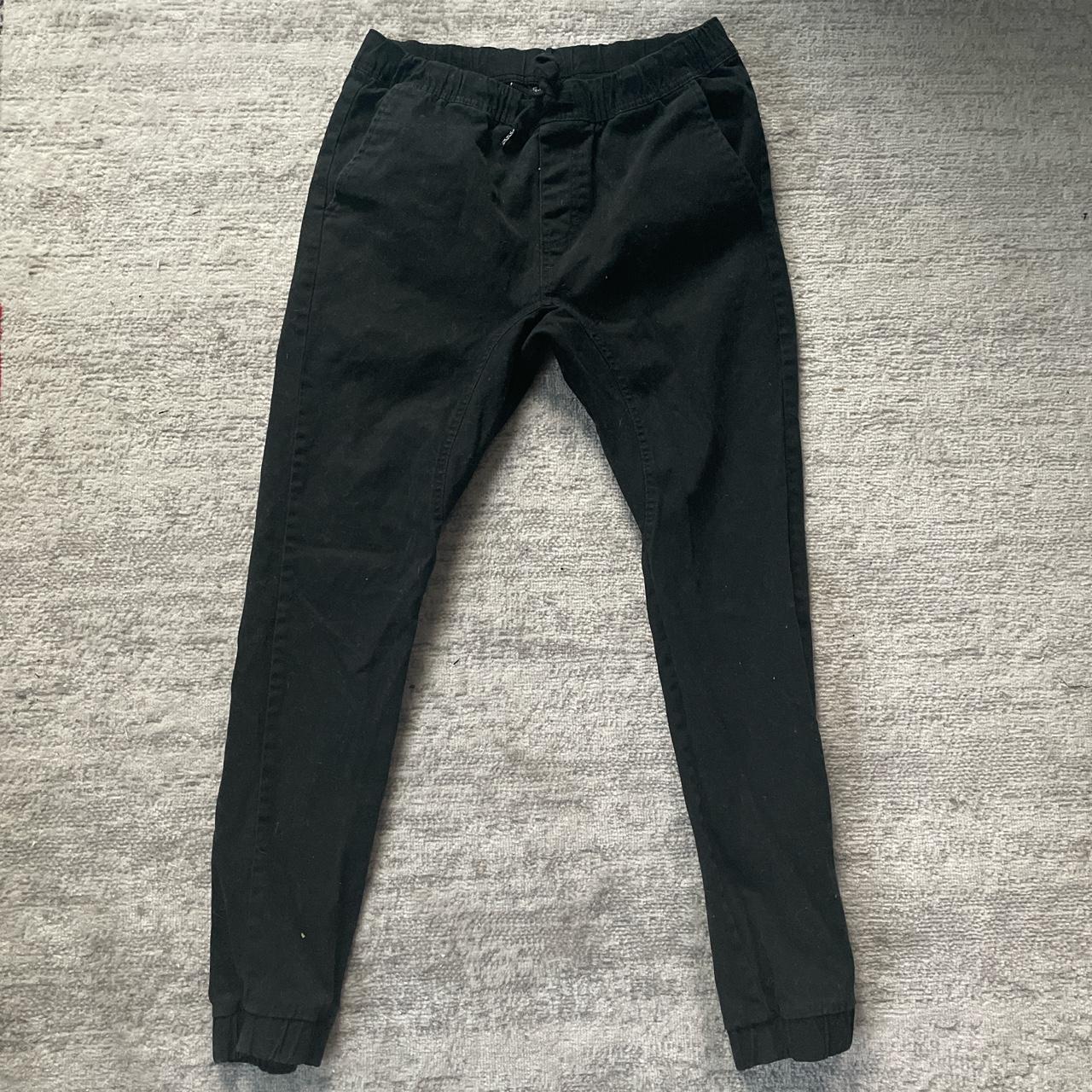 Black FLEX joggers - Depop