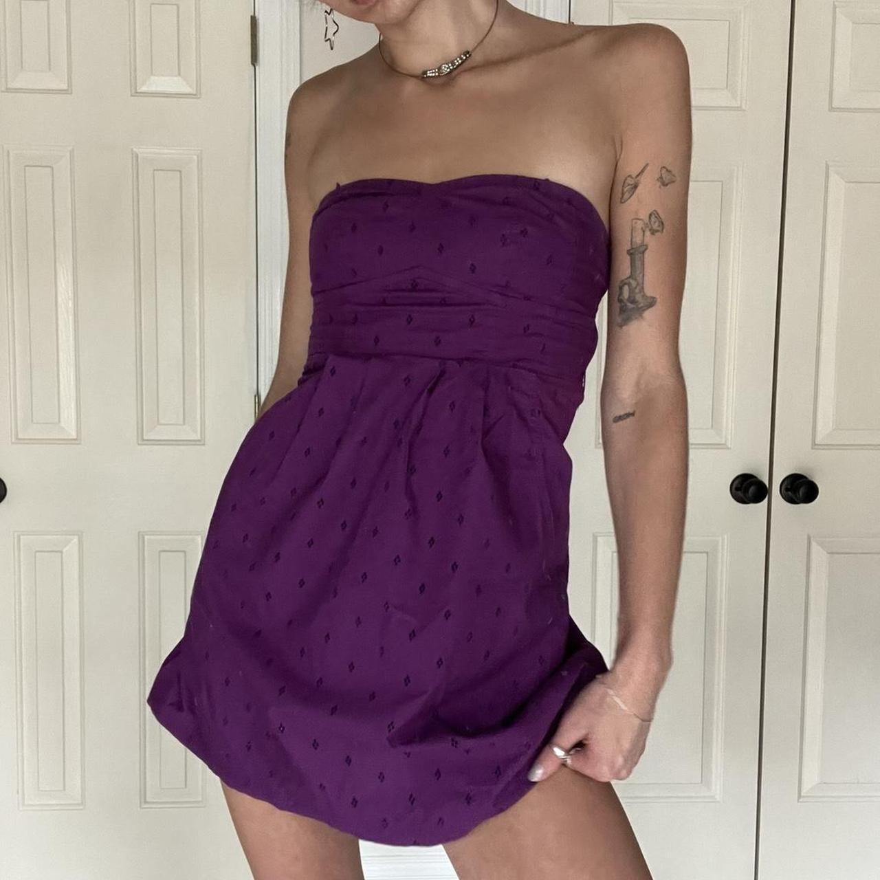 American Eagle Outfitters Womens Purple Dress Depop