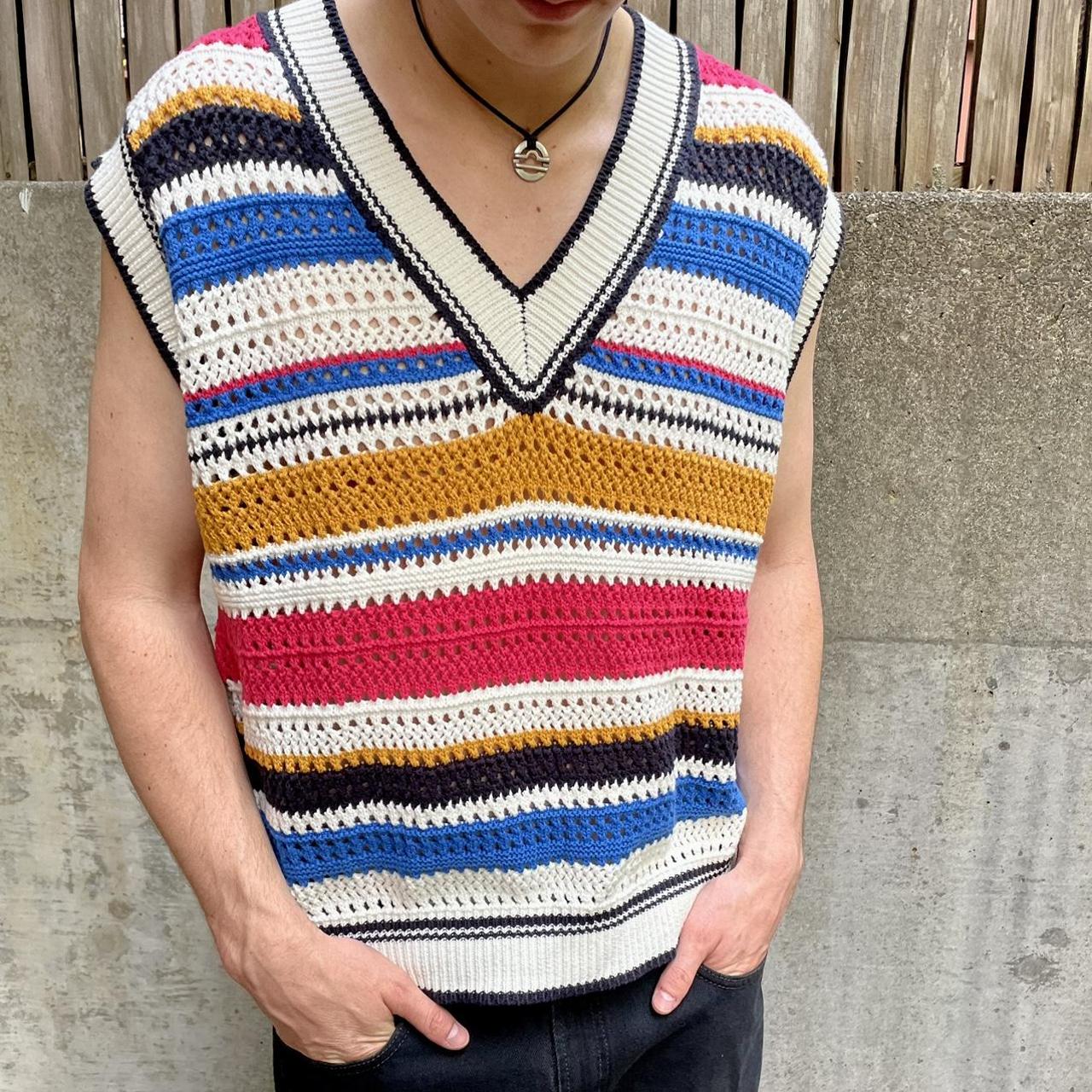 Radicle multi-colored vest 🌸 no stains or smells.... - Depop