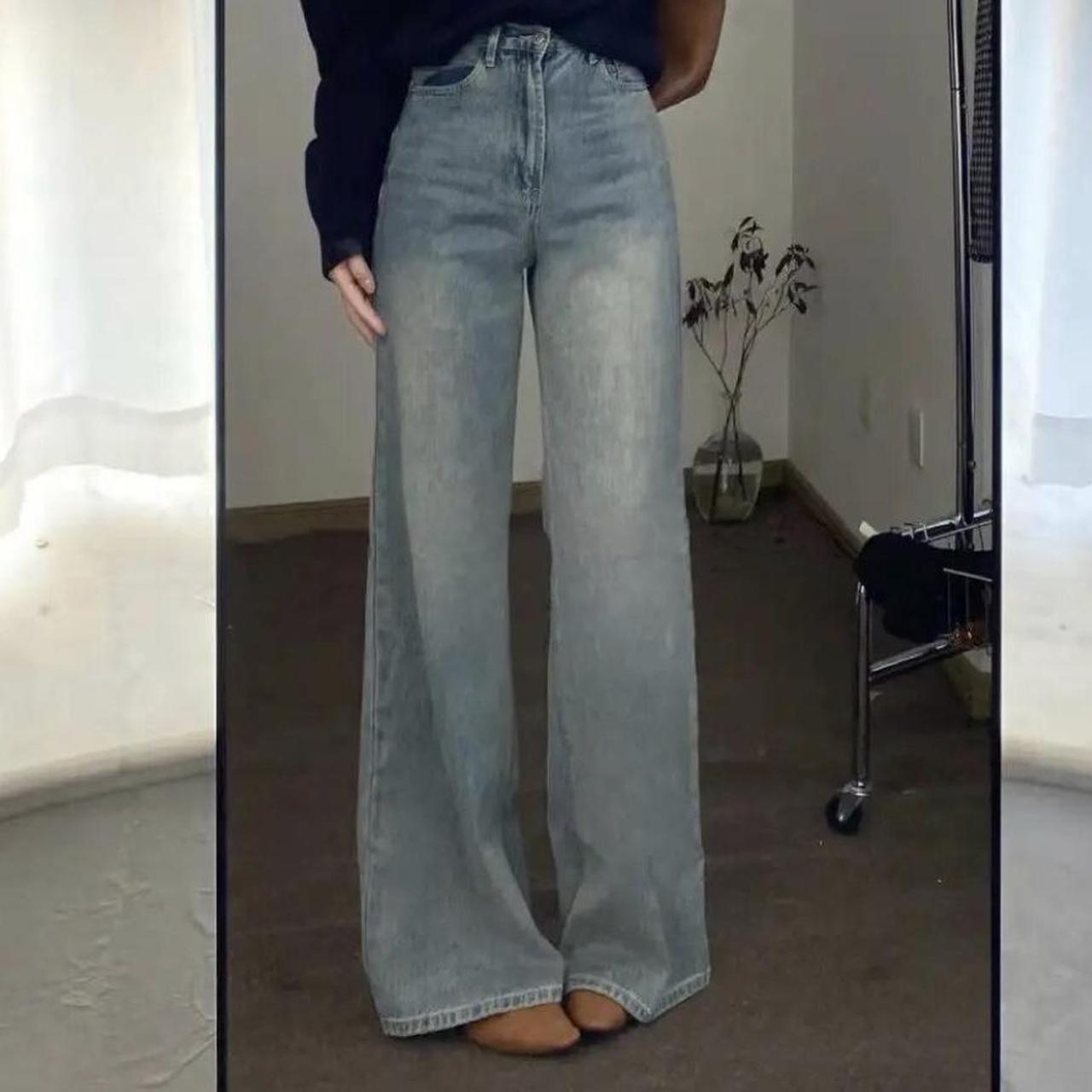 mm6 flared denim look alike brand new in packaging... - Depop