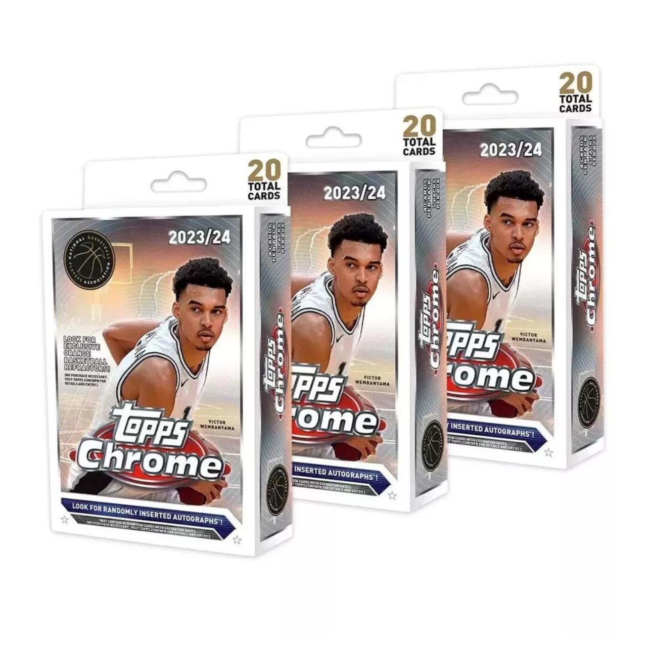 LOT OF 3 2023-2024 Topps Chrome Basketball Hanger... - Depop