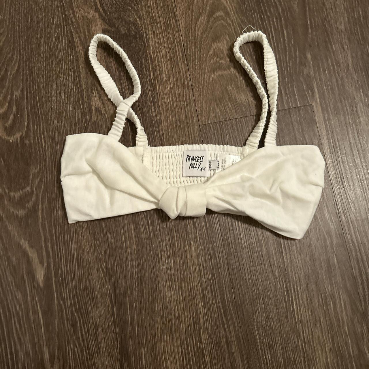 white princess polly bra top. never worn! | Depop