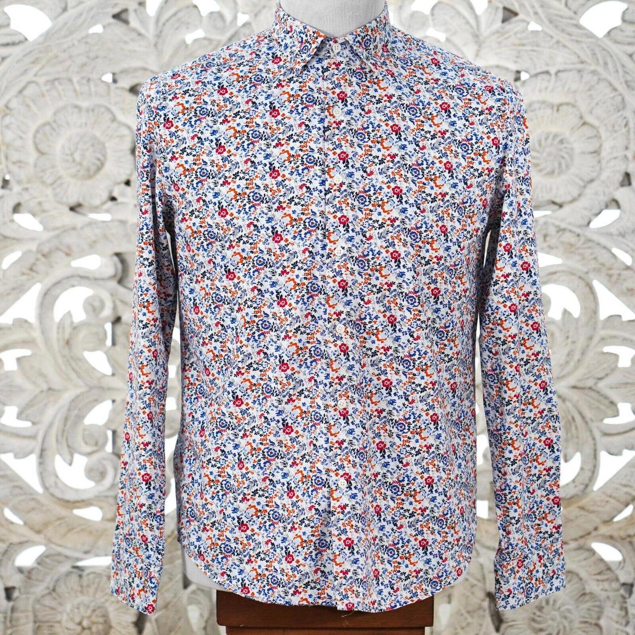 Denim & Flower Ricky Singh Floral Shirt Men's M... | Depop