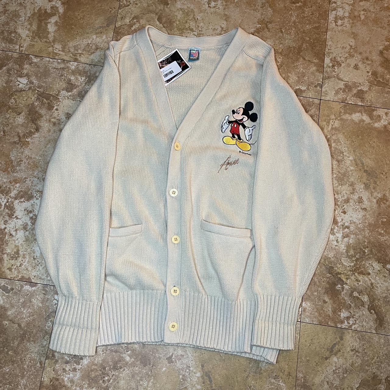 Vintage Disney Mickey cardigan -size: L -style:... - Depop