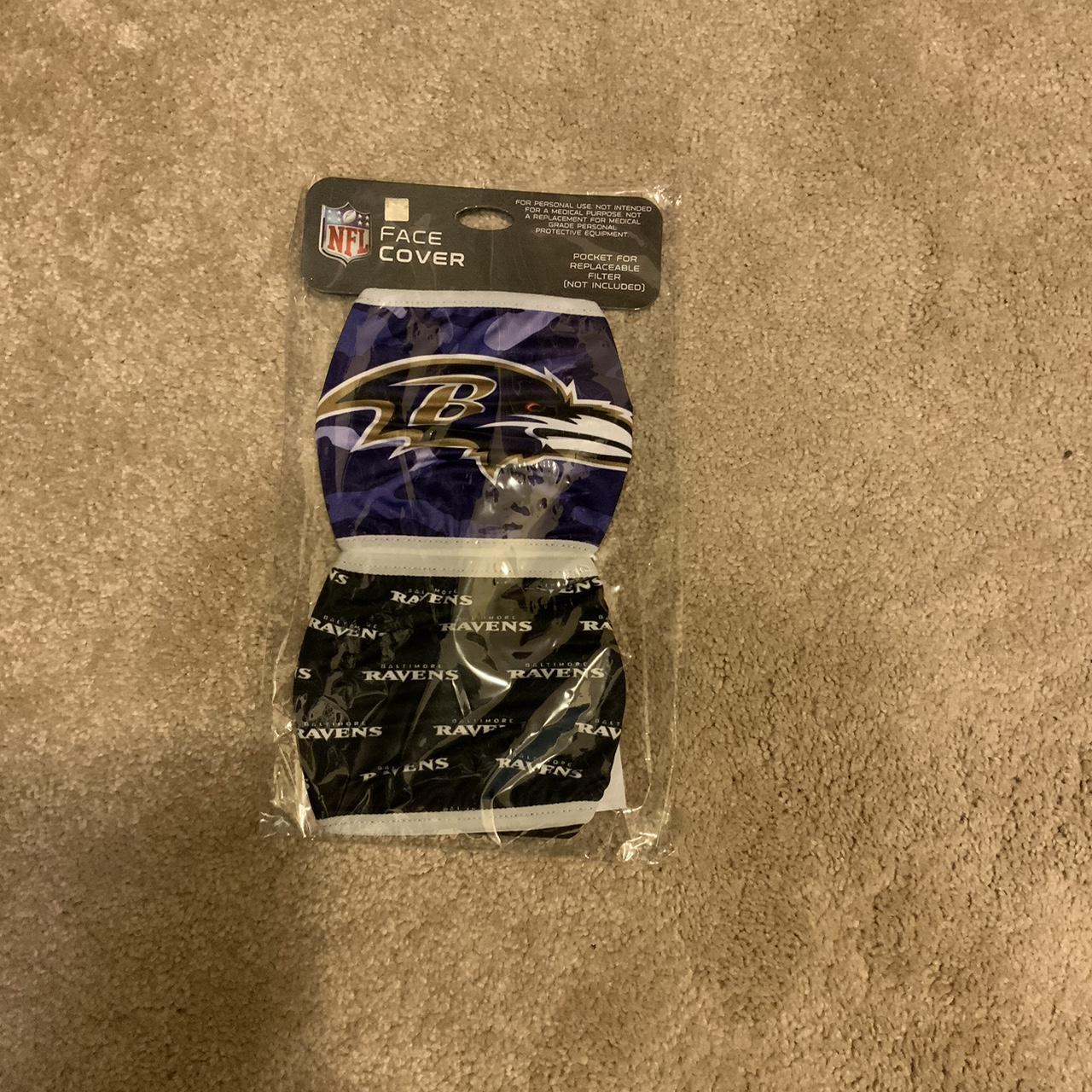 NFL branded Baltimore Ravens face masks with filter... - Depop
