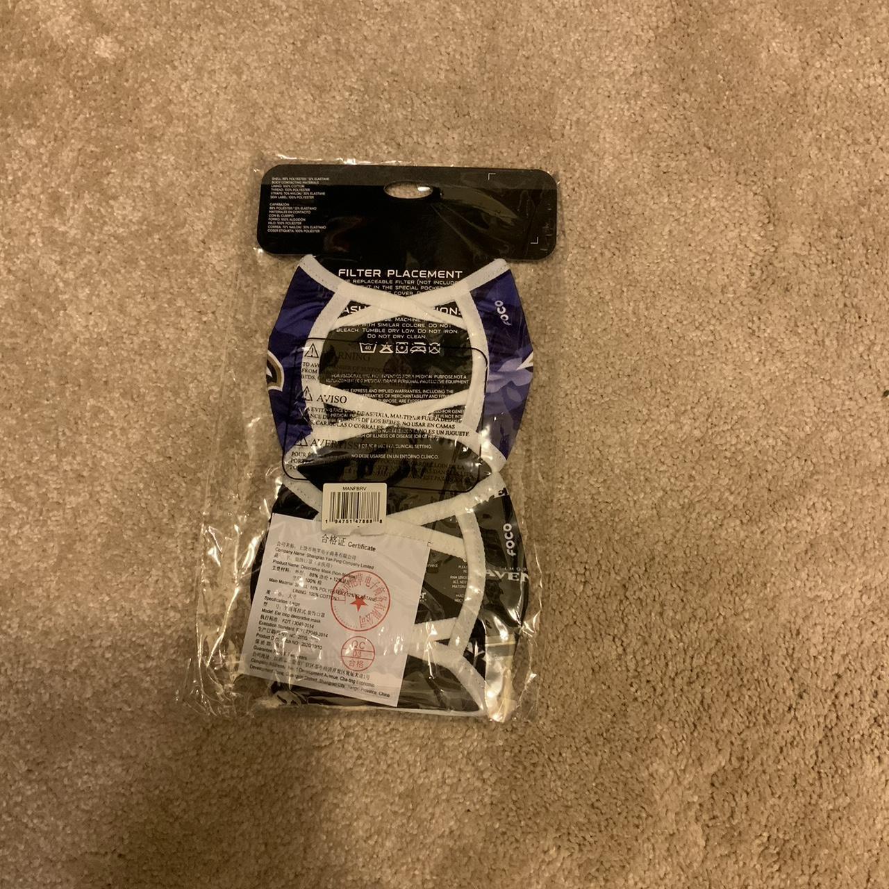 NFL branded Baltimore Ravens face masks with filter... - Depop