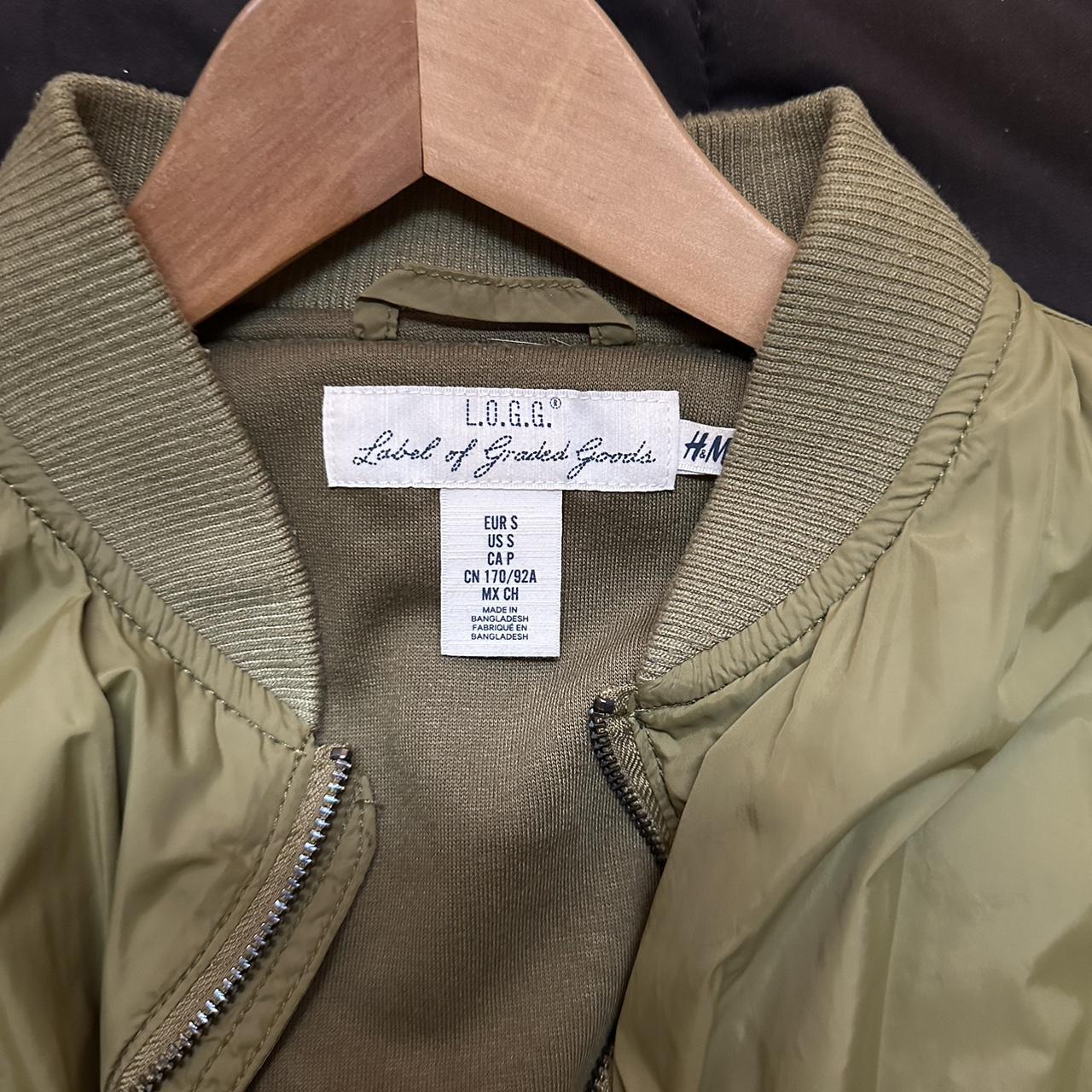 H&M L.O.G.G. Bomber Jacket / Olive Green / Size S | Depop